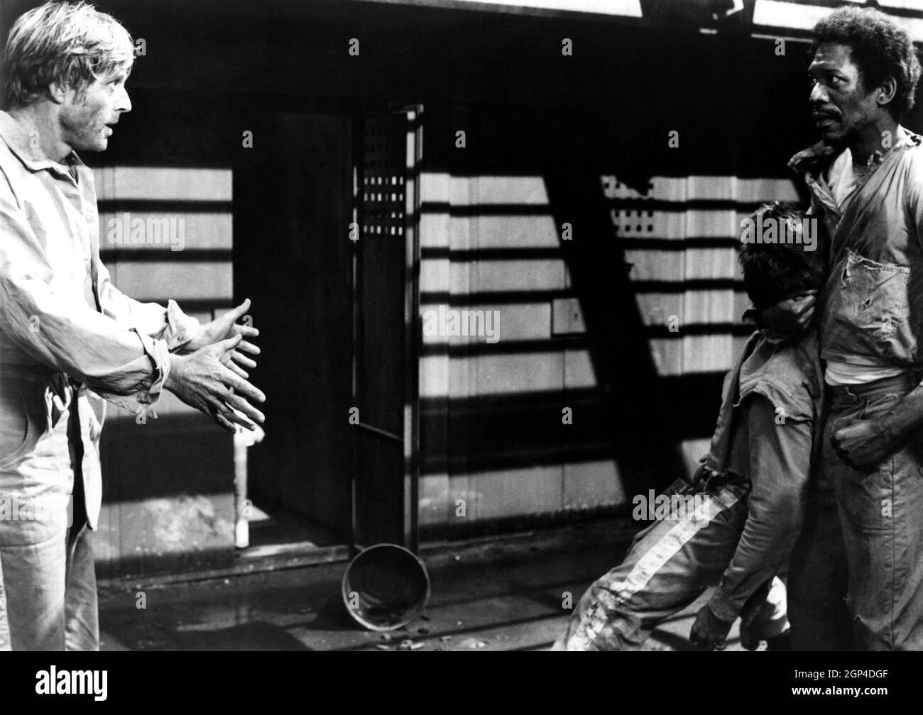 BRUBAKER, from left, Robert Redford, Morgan Freeman, 1980. TM ...