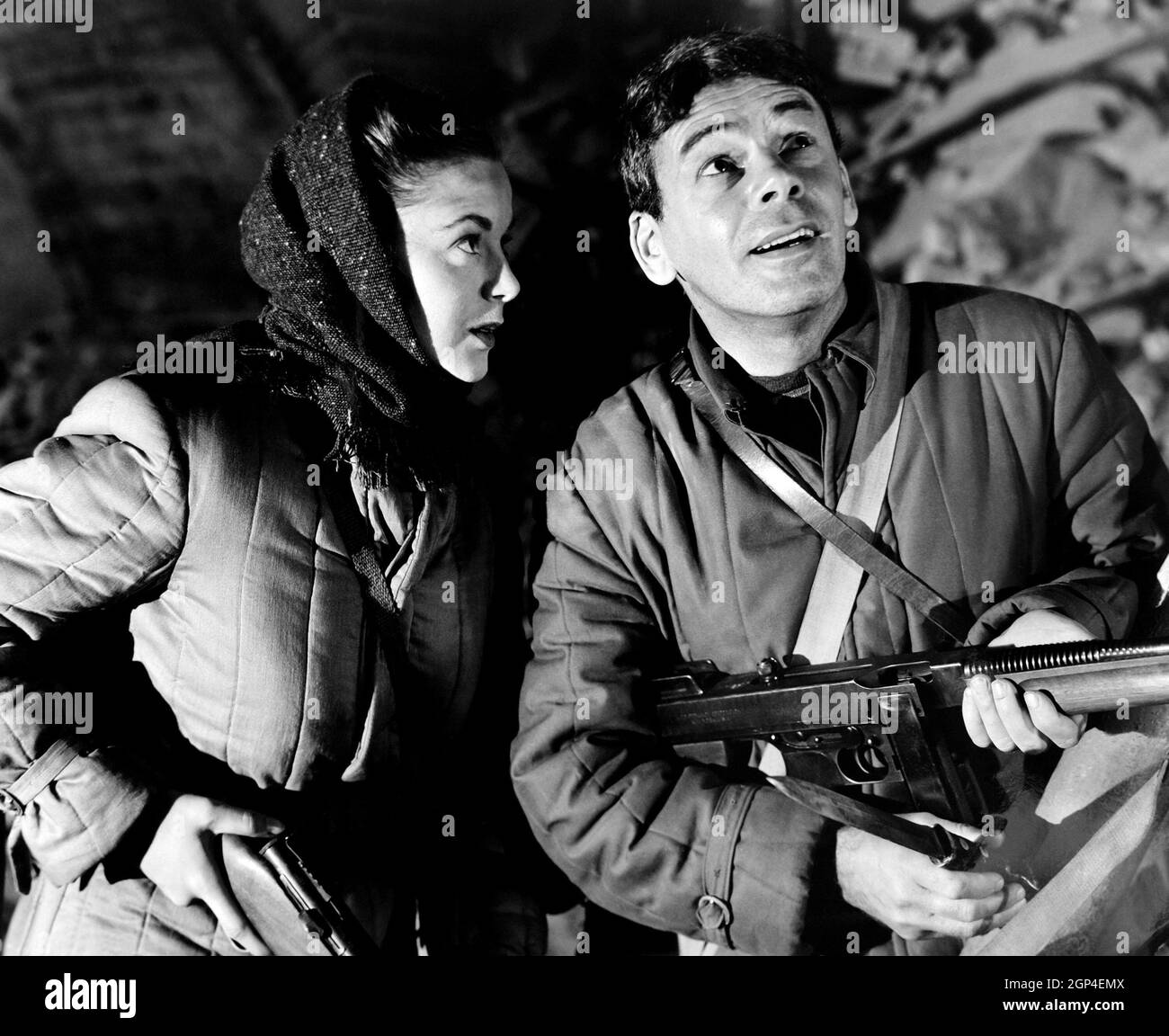 COUNTER-ATTACK, from left, Marguerite Chapman, Paul Muni, 1945 Stock ...