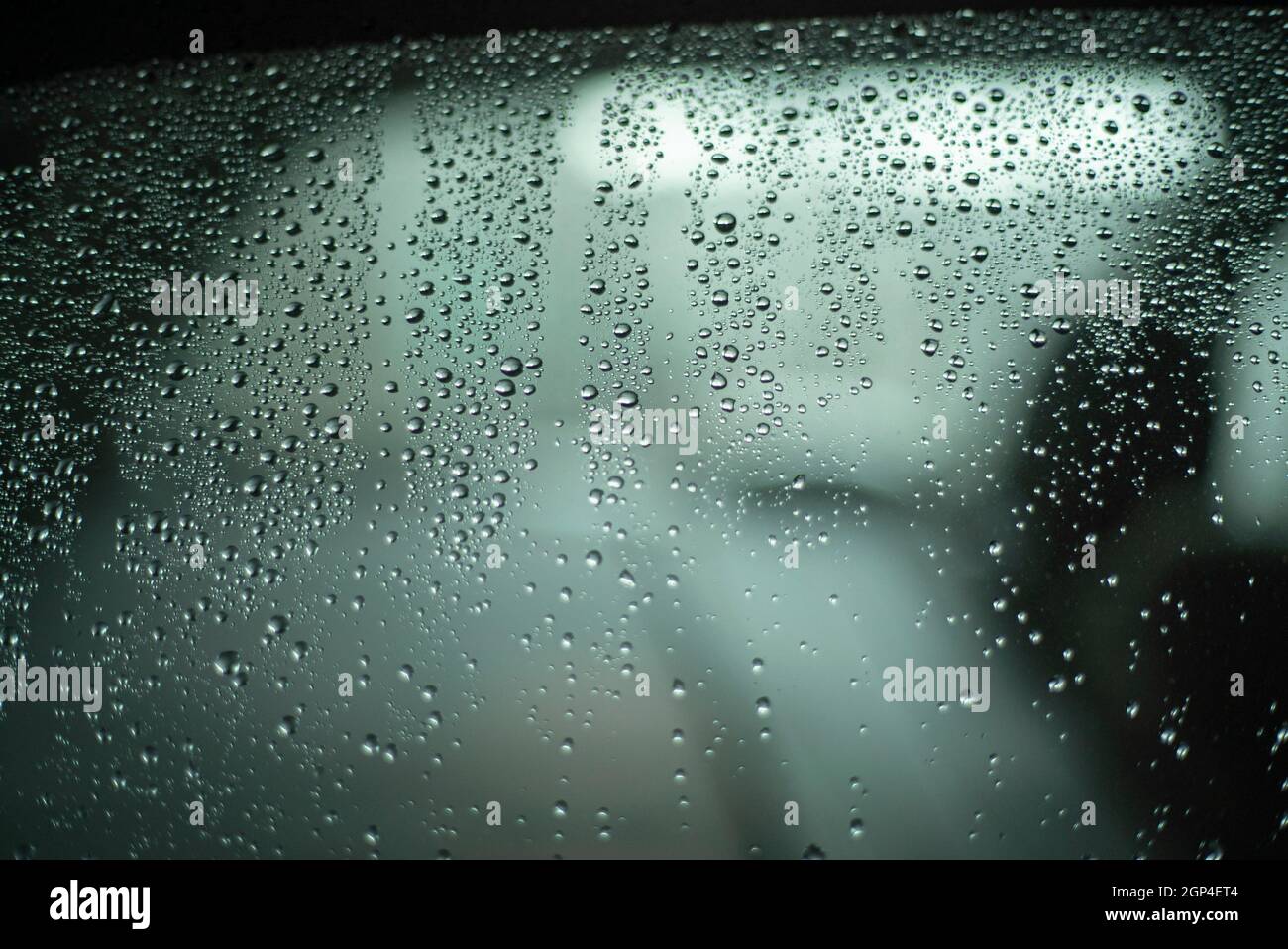 Macro Detail of water droplets on the car window Stock Photo - Alamy