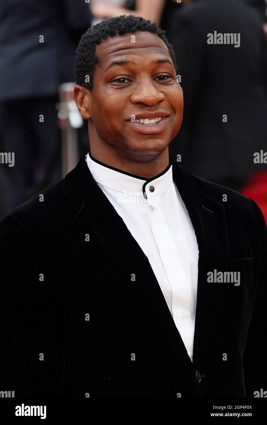 Jonathan Majors attending the World Premiere of No Time To Die, at the ...