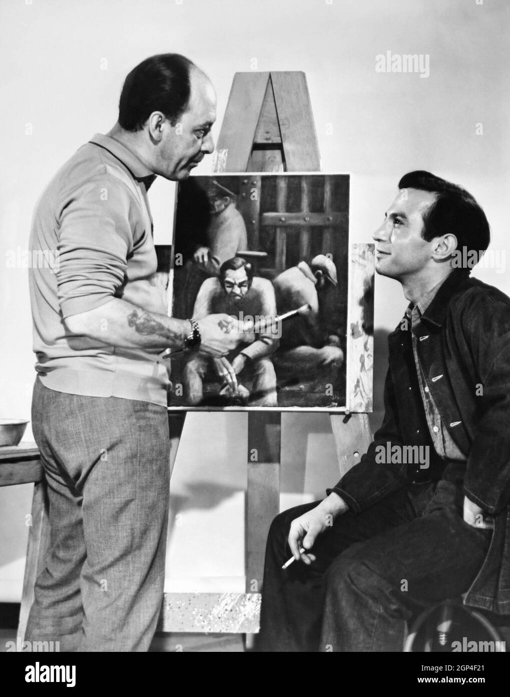 CONVICTS 4, Ben Gazzara (right) with John Resko who he portrays in the ...