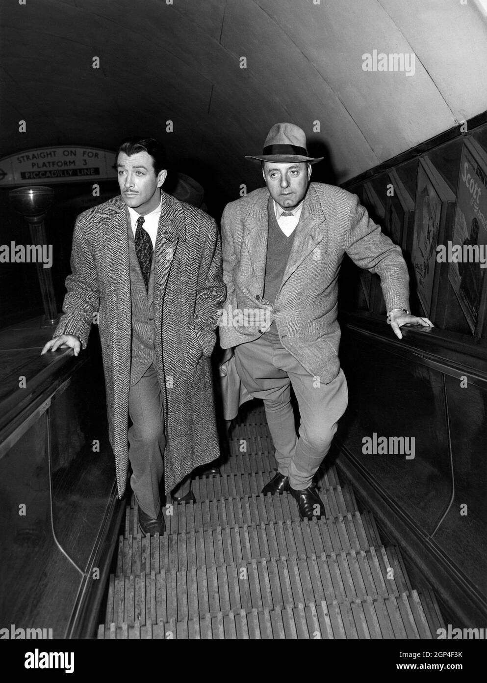 From left, Robert Taylor, director Victor Saville, in the London ...