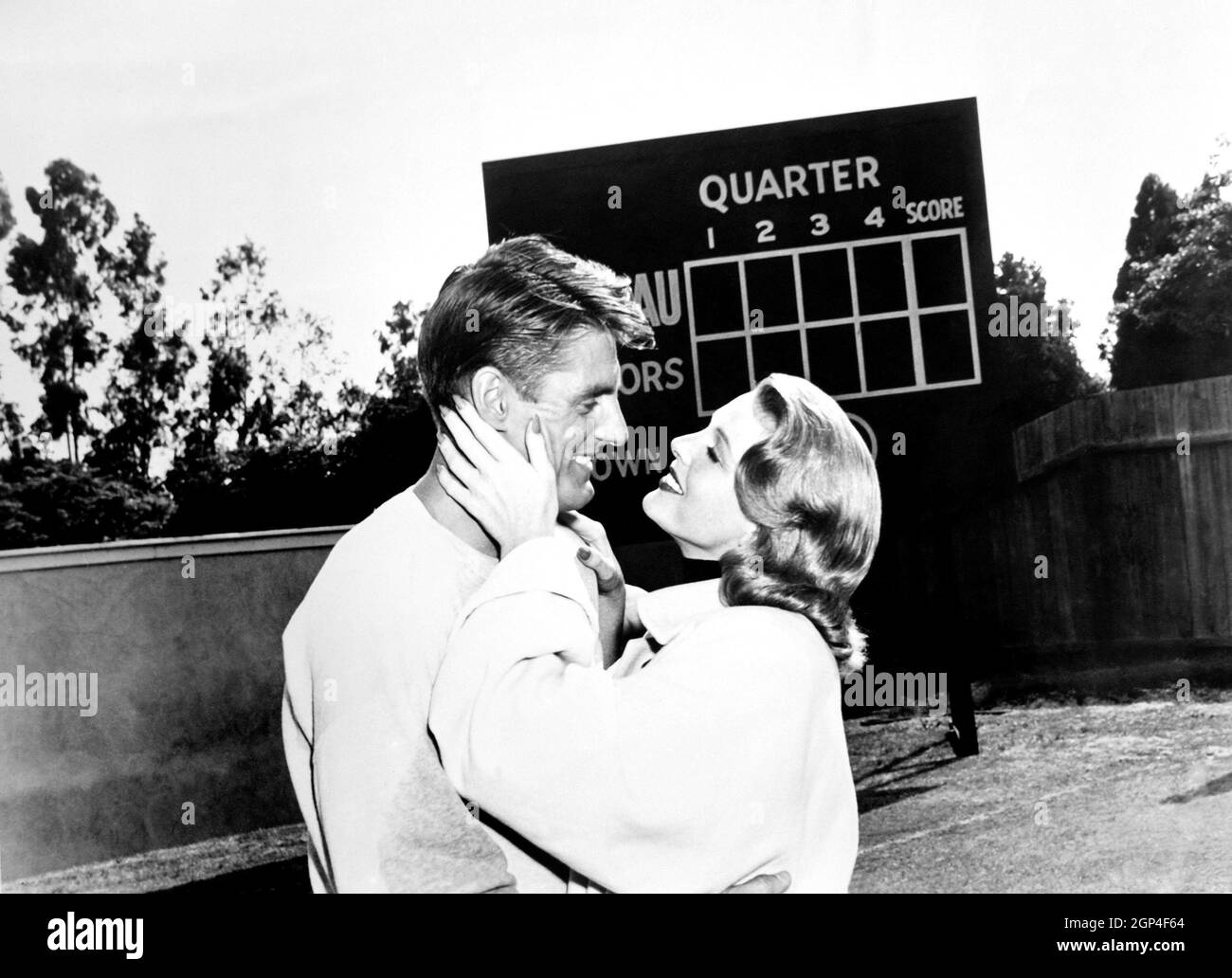 CRAZYLEGS, from left, Elroy 'Crazylegs' Hirsch, Joan Vohs, 1953 Stock ...
