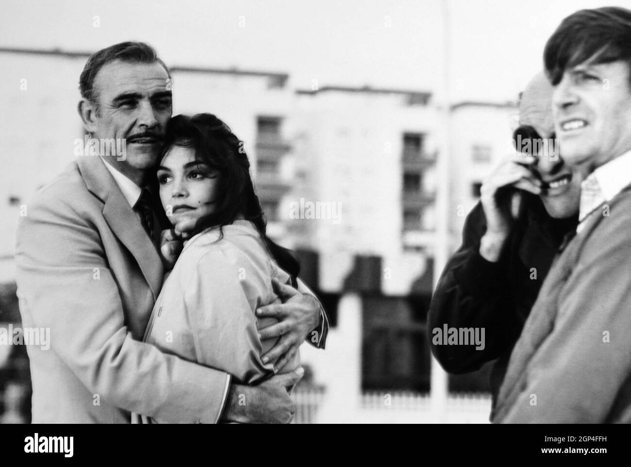 CUBA, from left: Sean Connery, Brooke Adams, director Richard Lester ...