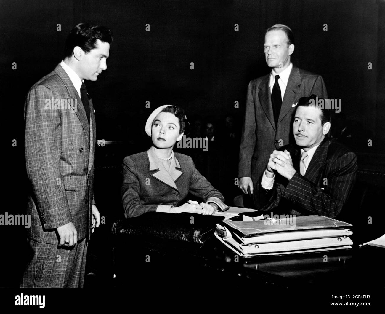 CRIMINAL LAWYER, from left, , Mickey Knox, Jane Wyatt, Carl Benton Reid ...