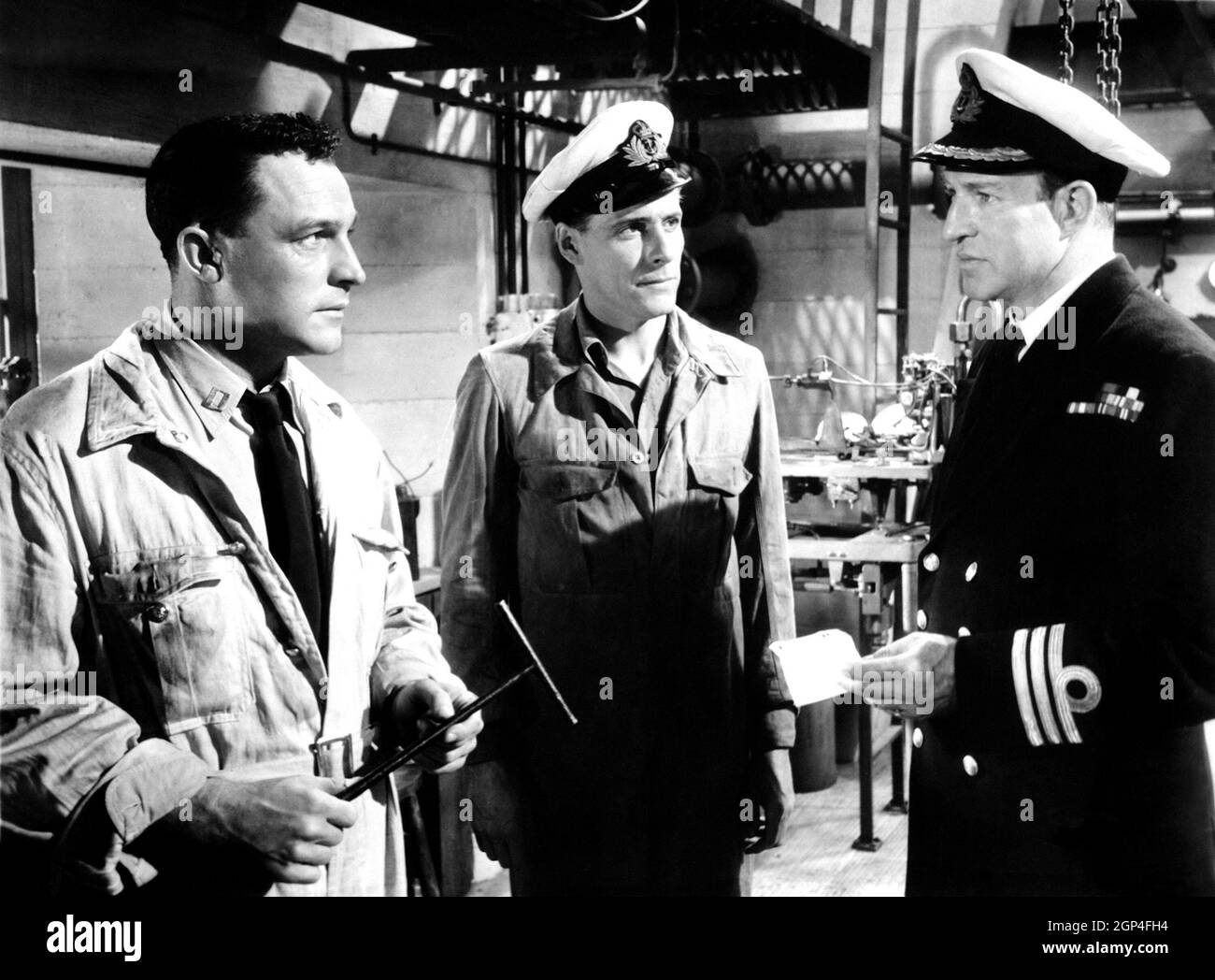 CREST OF THE WAVE, from left, Gene Kelly, John Justin, Patrick Barr ...