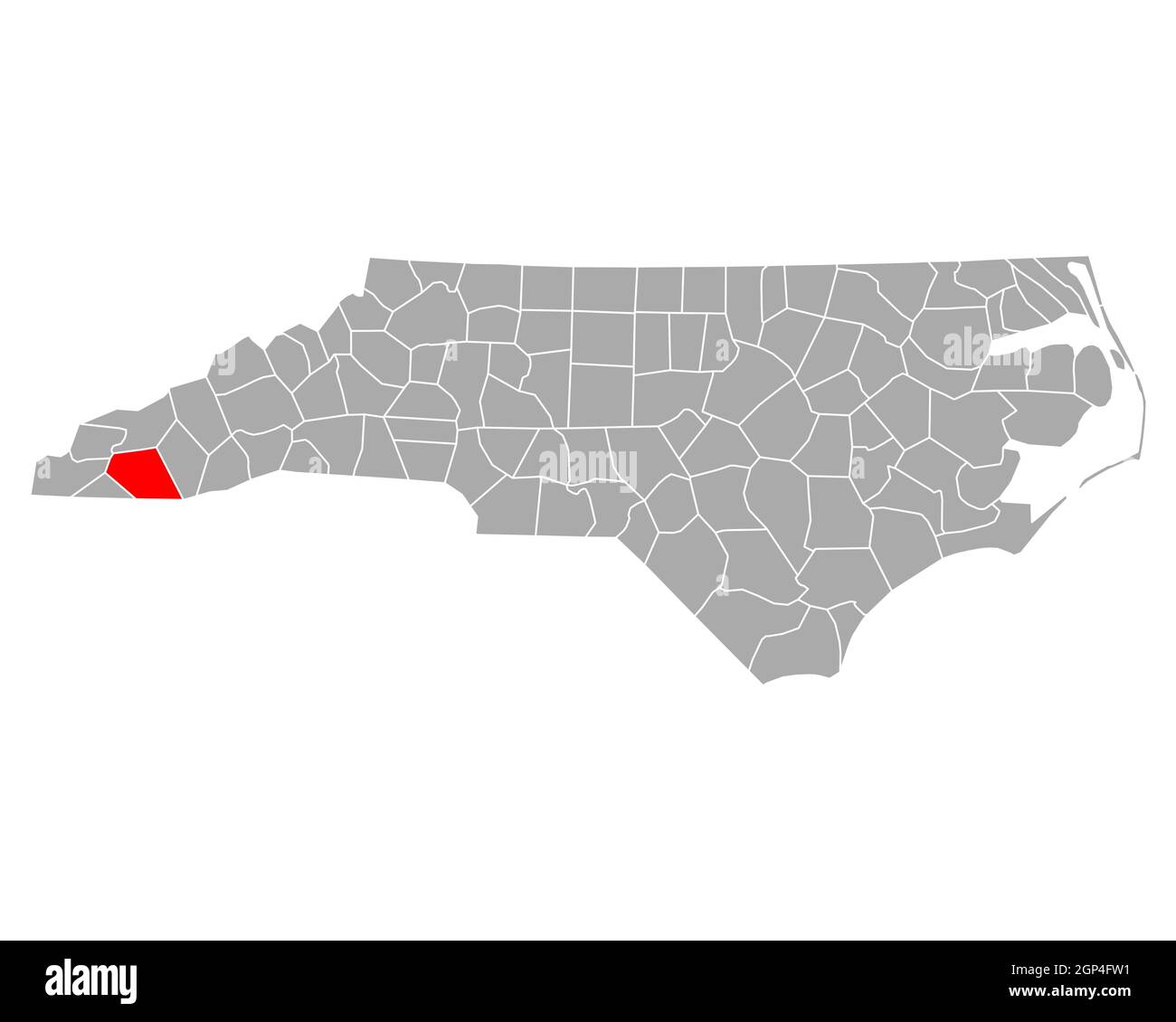 Map of Macon in North Carolina Stock Photo - Alamy