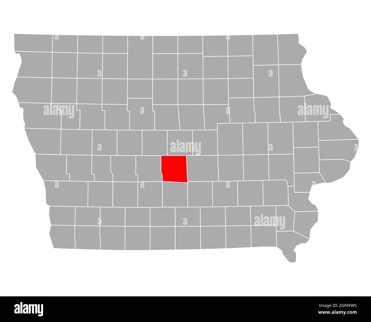 Map of Polk in Iowa Stock Photo - Alamy
