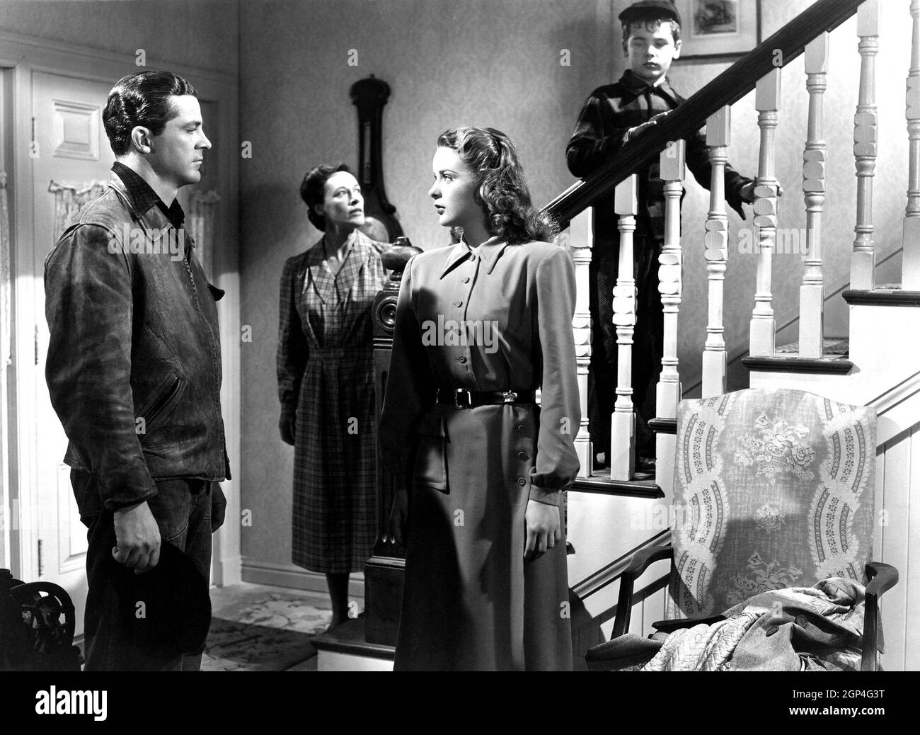 DEEP WATERS, from left, Dana Andrews, Anne Revere, Jean Peters, Dean Stockwell, 1948. TM ...