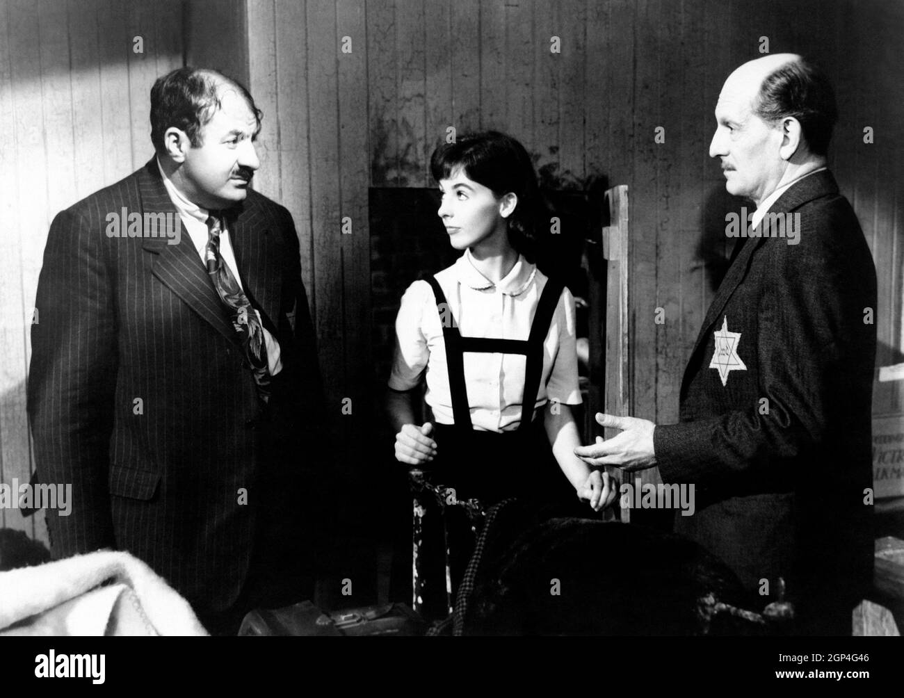 THE DIARY OF ANNE FRANK, from left, Lou Jacobi, Millie Perkins, Joseph ...