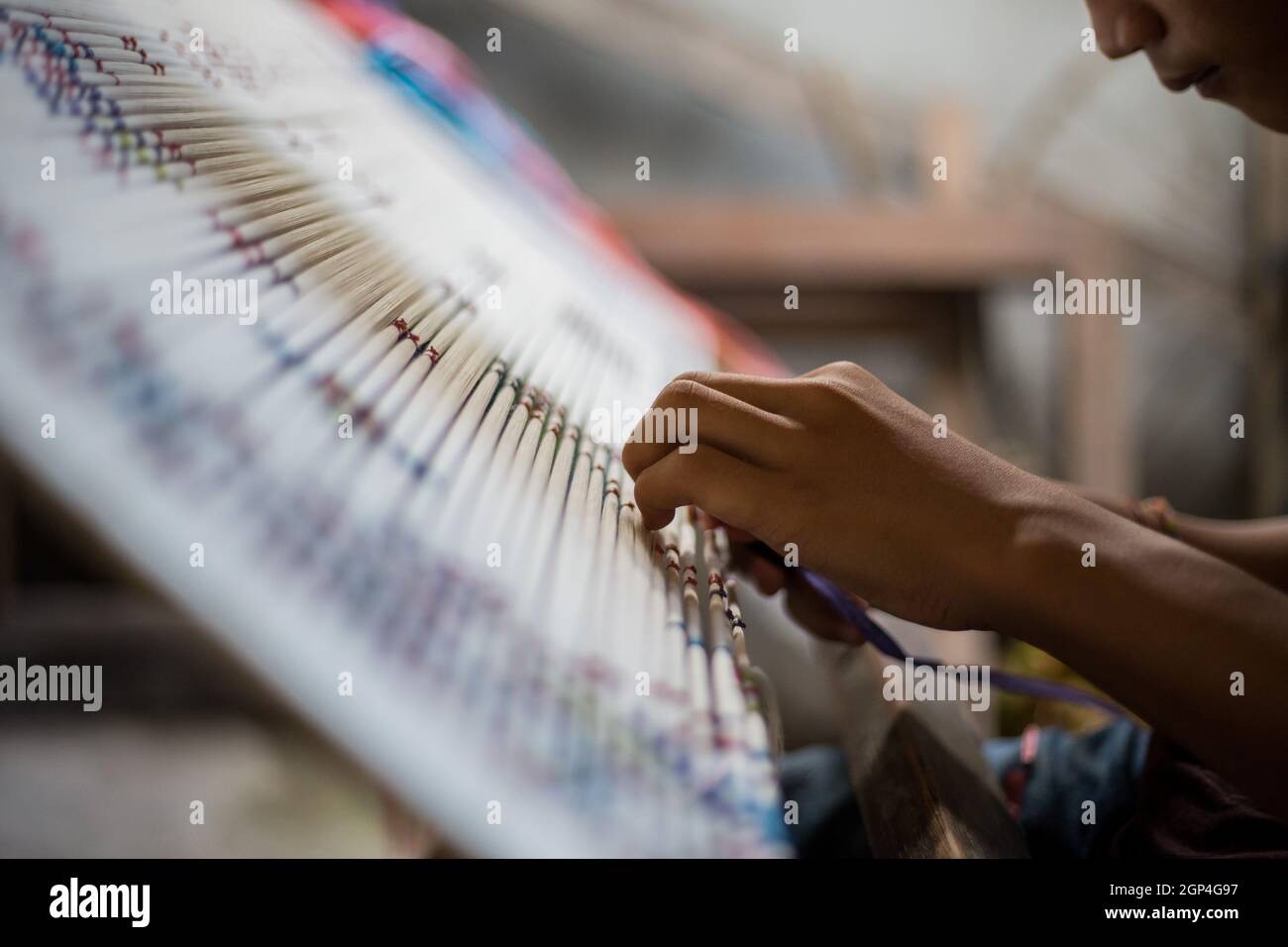 Bali traditional weaving hi-res stock photography and images - Alamy