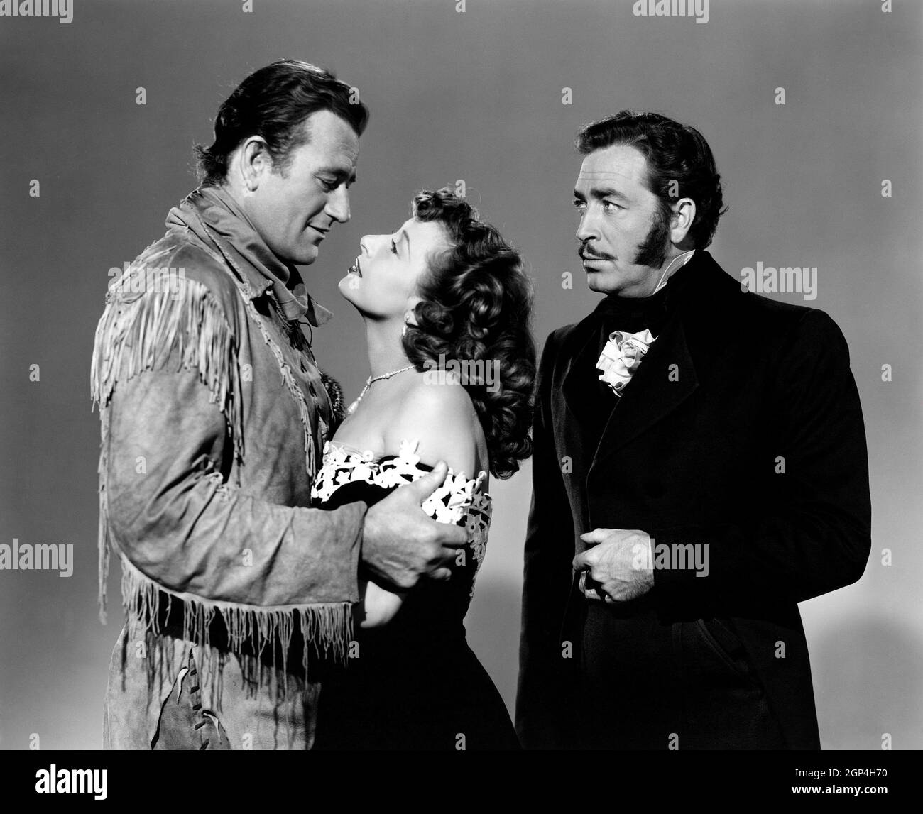 THE FIGHTING KENTUCKIAN, from left, John Wayne, Vera Ralston, (aka Vera ...