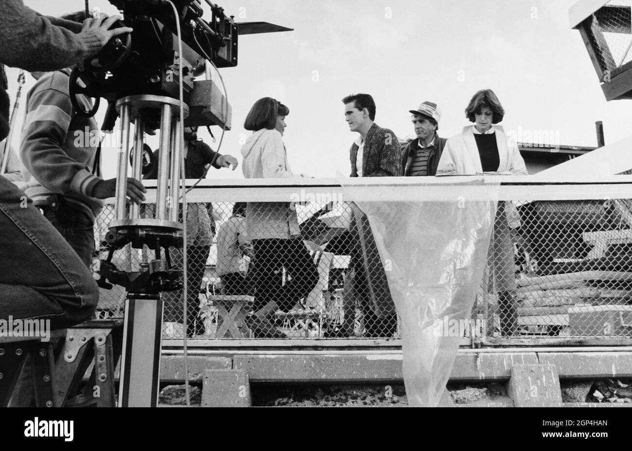 THE FLAMINGO KID, from left: Jessica Walter, Matt Dillon, director ...