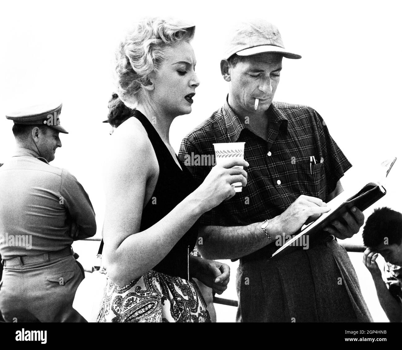 FROM HERE TO ETERNITY, from left, Deborah Kerr, dialogue director ...