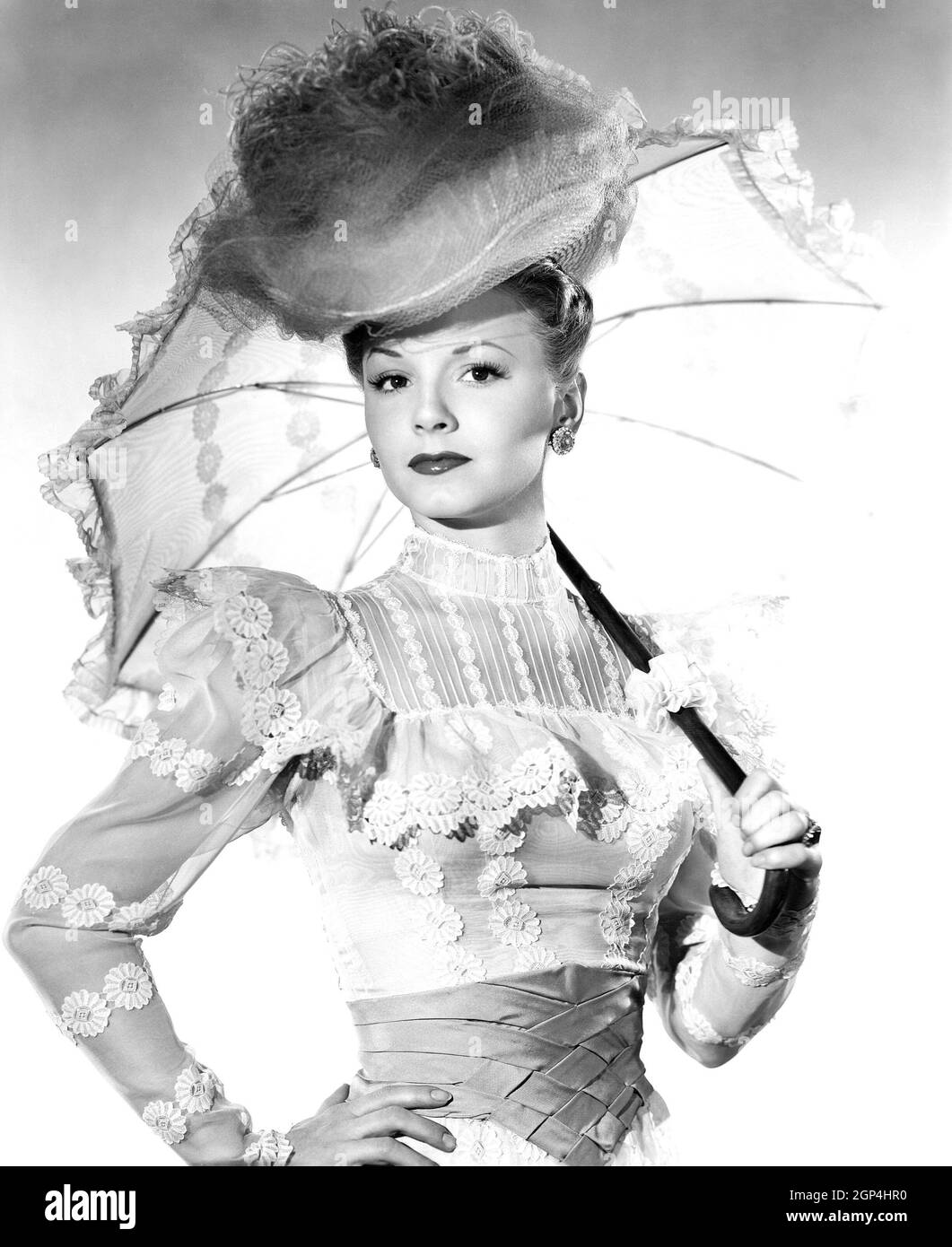 GALLANT JOURNEY, Janet Blair, in a ca. 1900s costume by Jean Louis ...