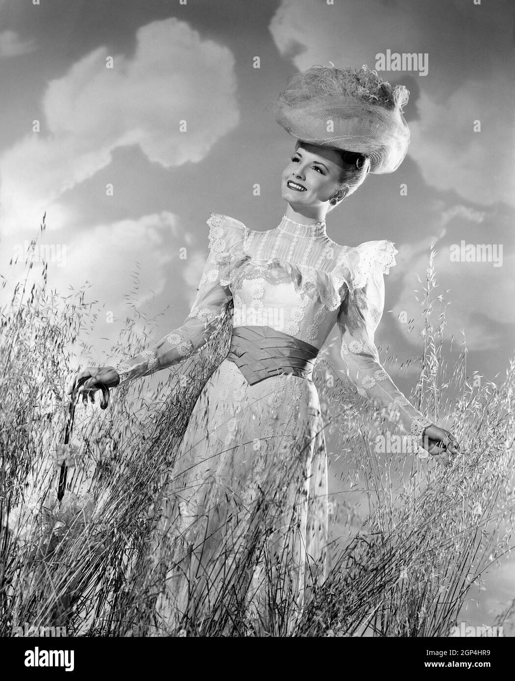 GALLANT JOURNEY, Janet Blair, in a ca. 1900s costume by Jean Louis ...