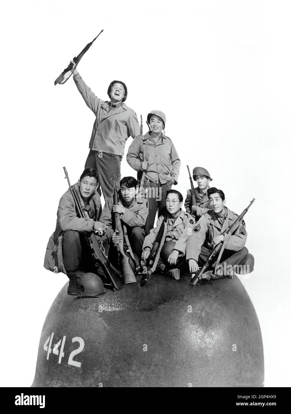 GO FOR BROKE!, Van Johnson, top, with Ken Okamoto, George Miki, Henry ...
