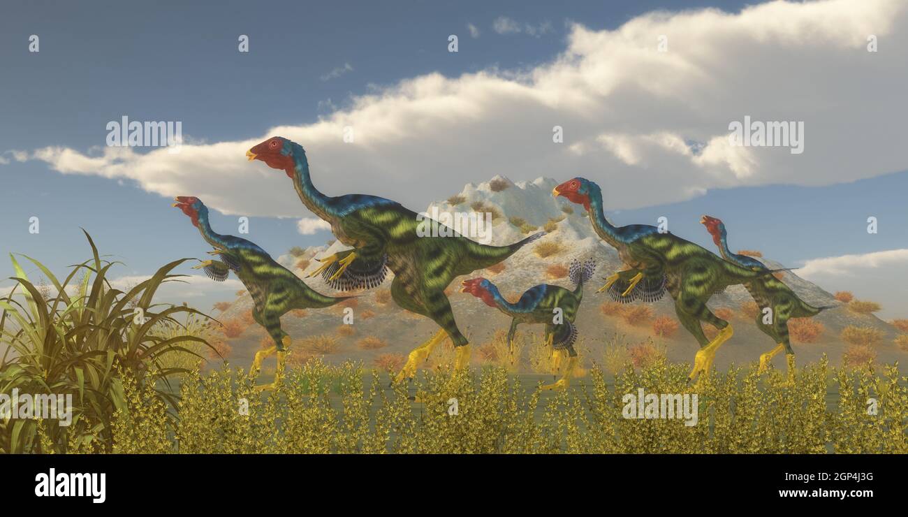 Caudipteryx was a dinosaur reptile bird that lived in China in the ...
