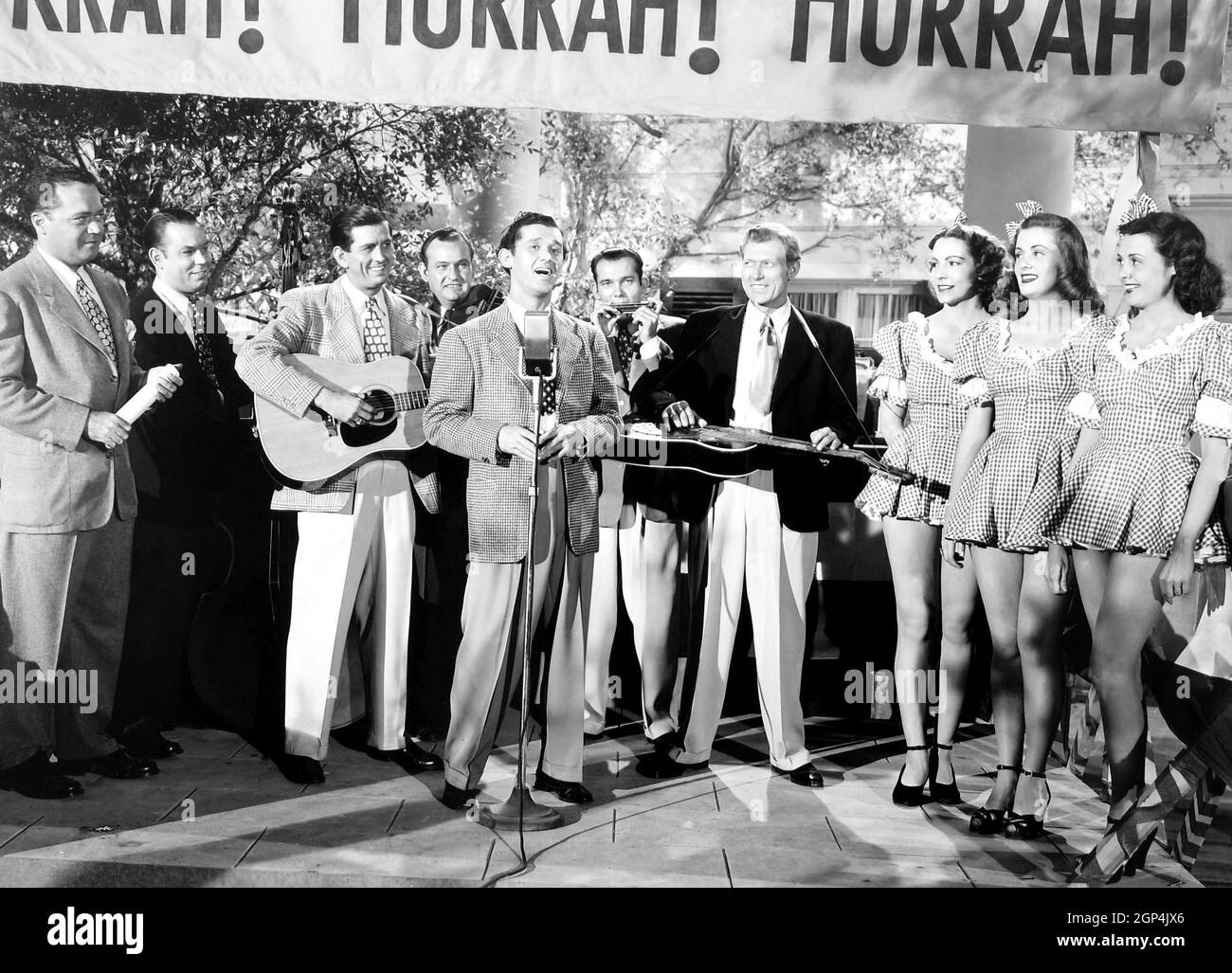 HOME IN SAN ANTONE, Roy Acuff (at microphone), backed by The Smokey ...