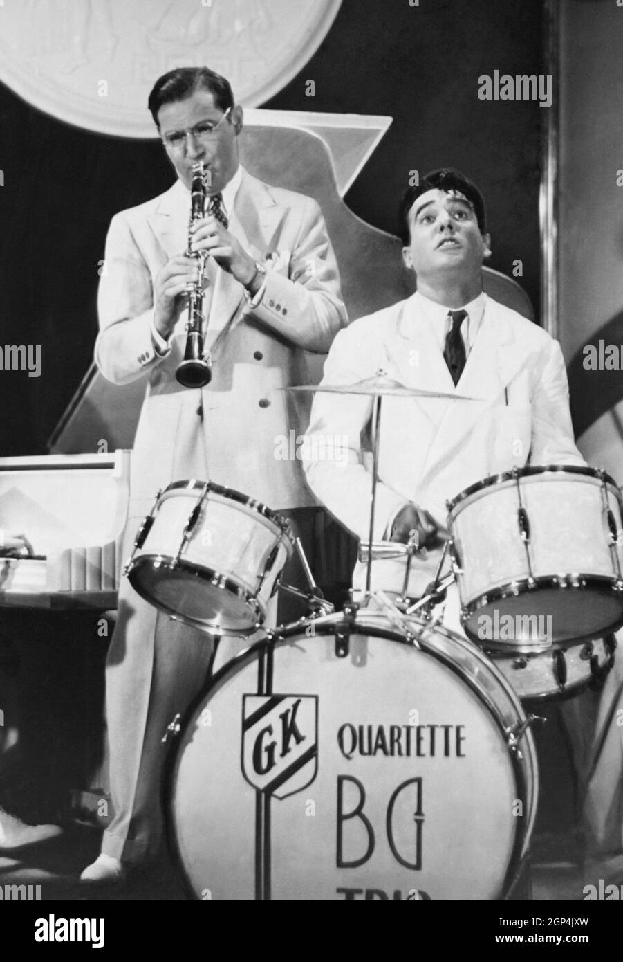 HOLLYWOOD HOTEL, from left: Benny Goodman, Gene Krupa, 1937 Stock Photo ...