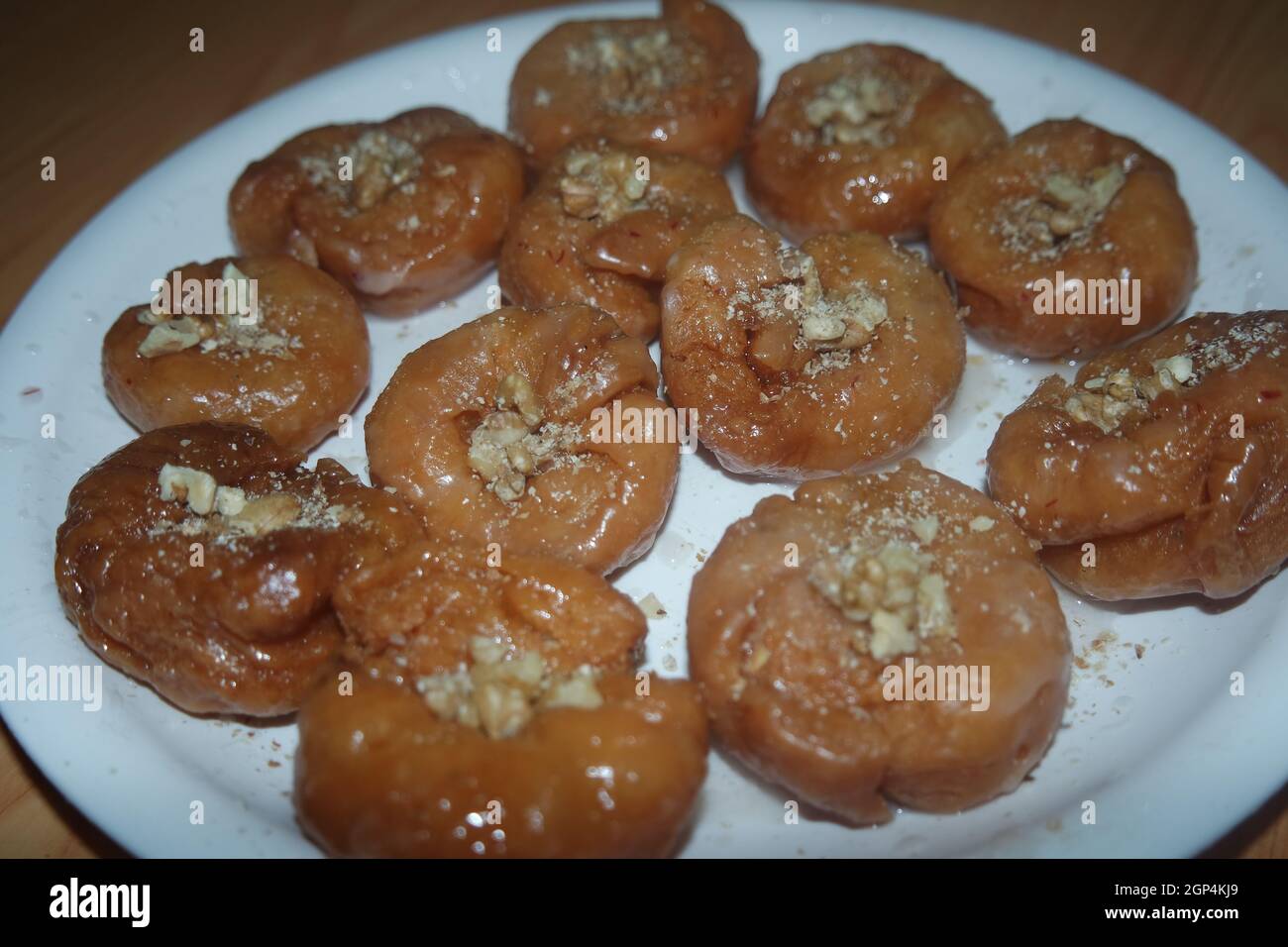 Delicious and tasty Asian sweet dish called balu shahi or baloshahi or ...