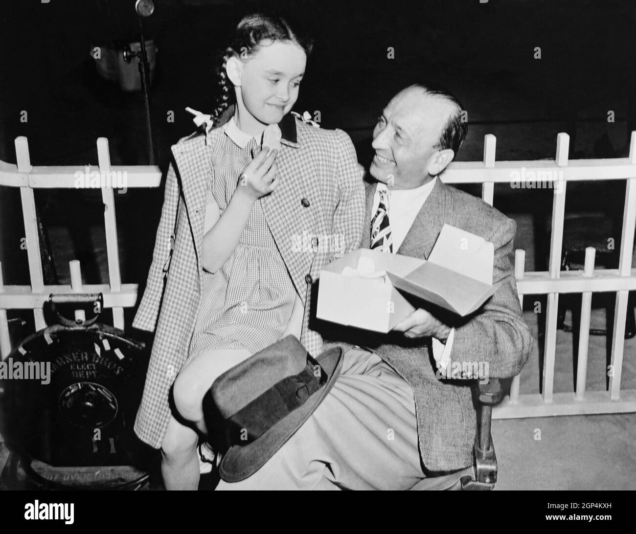 JANIE, from left: Clare Foley, director Michael Curtiz on set, 1944 ...