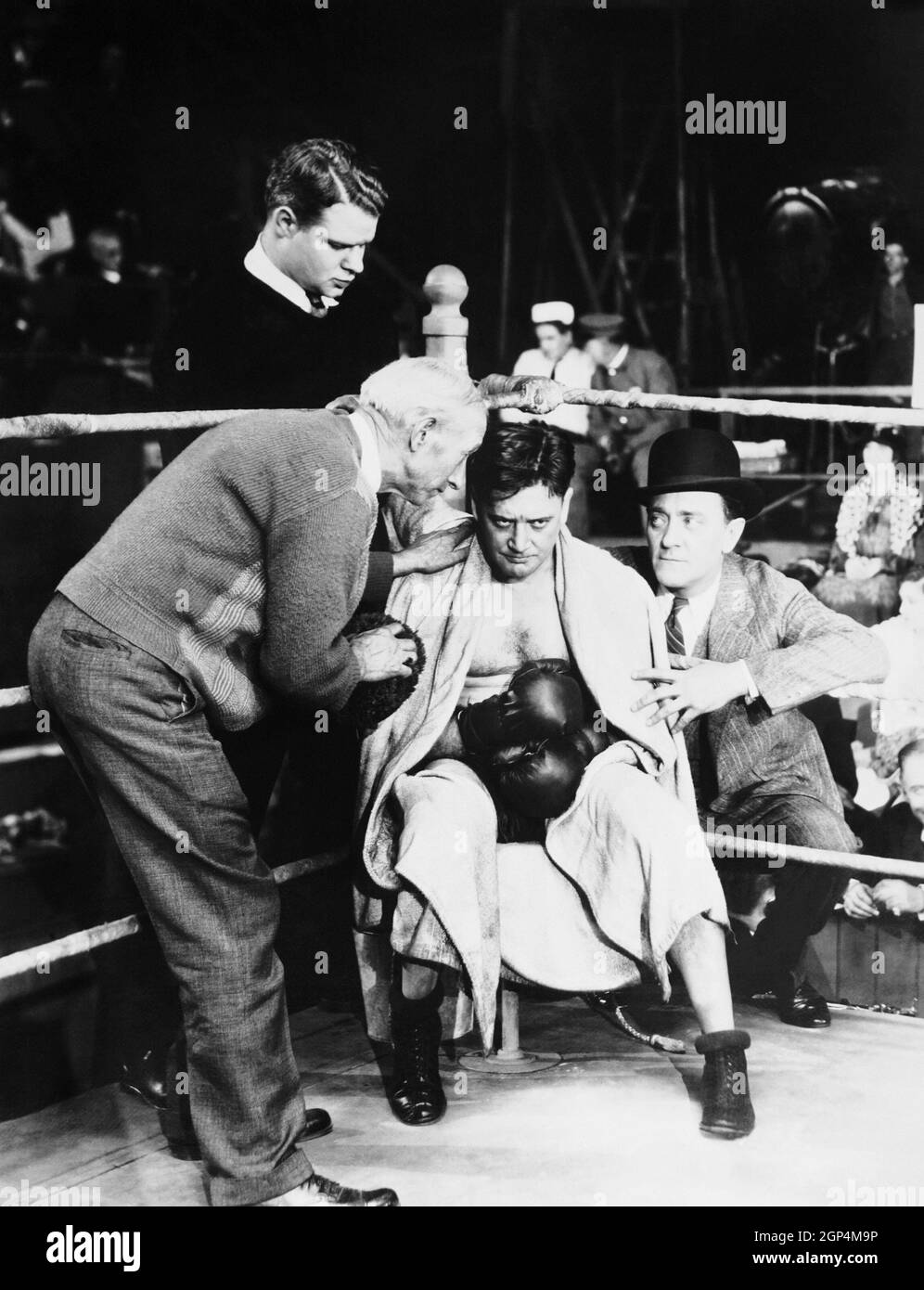 KNOCKOUT REILLY, Richard Dix (seated), Harry Gribbon (right), 1927 ...