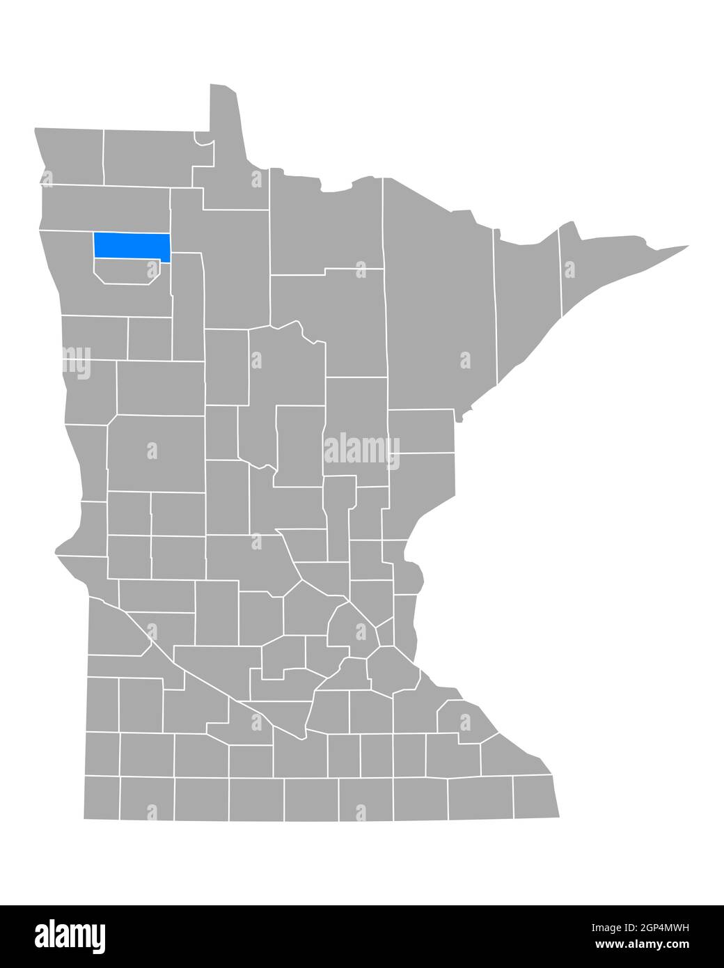 Map of Pennington in Minnesota Stock Photo - Alamy