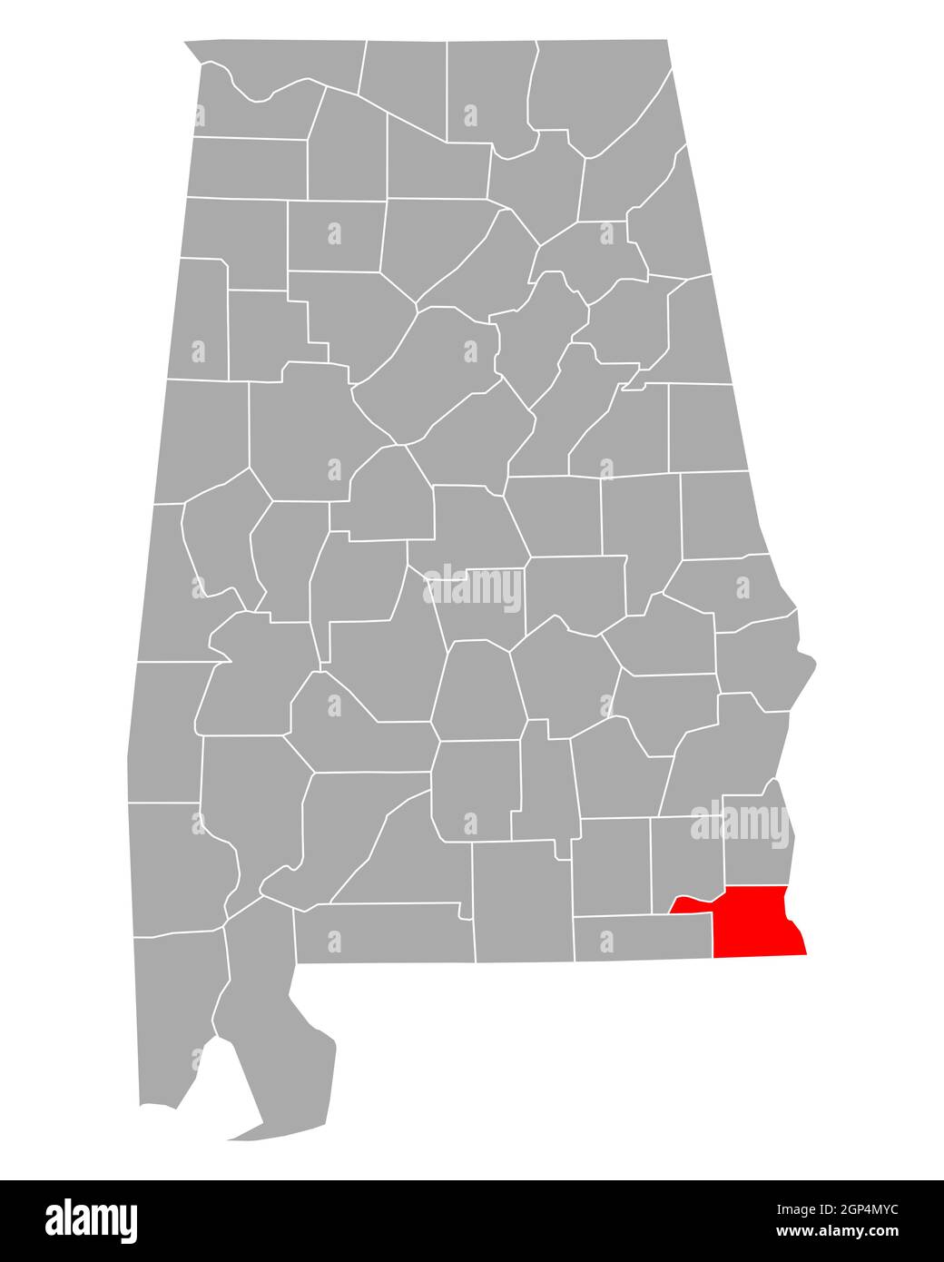 Map of Houston in Alabama Stock Photo - Alamy