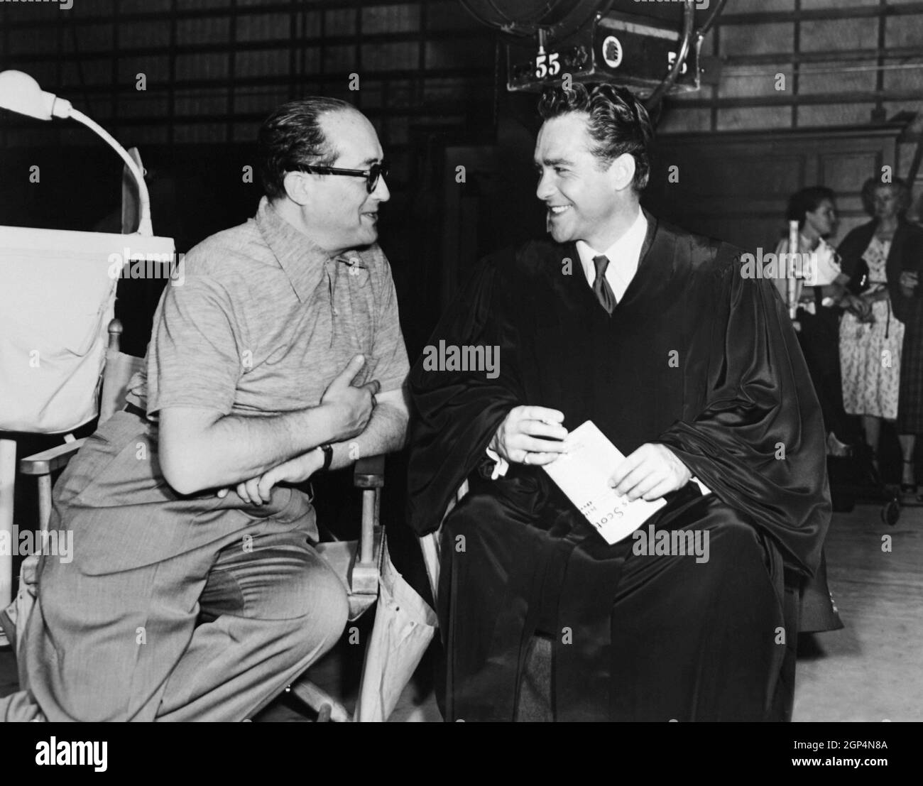 A MAN CALLED PETER, from left: director Kenry Koster, Richard Todd on ...