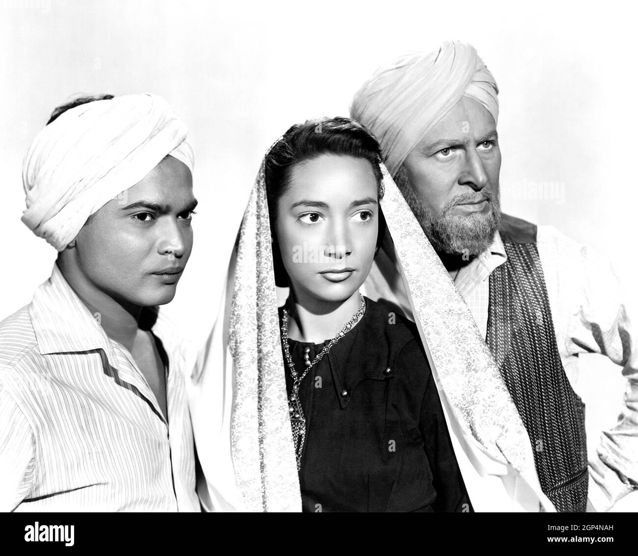 MAN-EATER OF KUMAON, from left, Sabu, Joy Page, Morris Carnovsky, 1948 ...