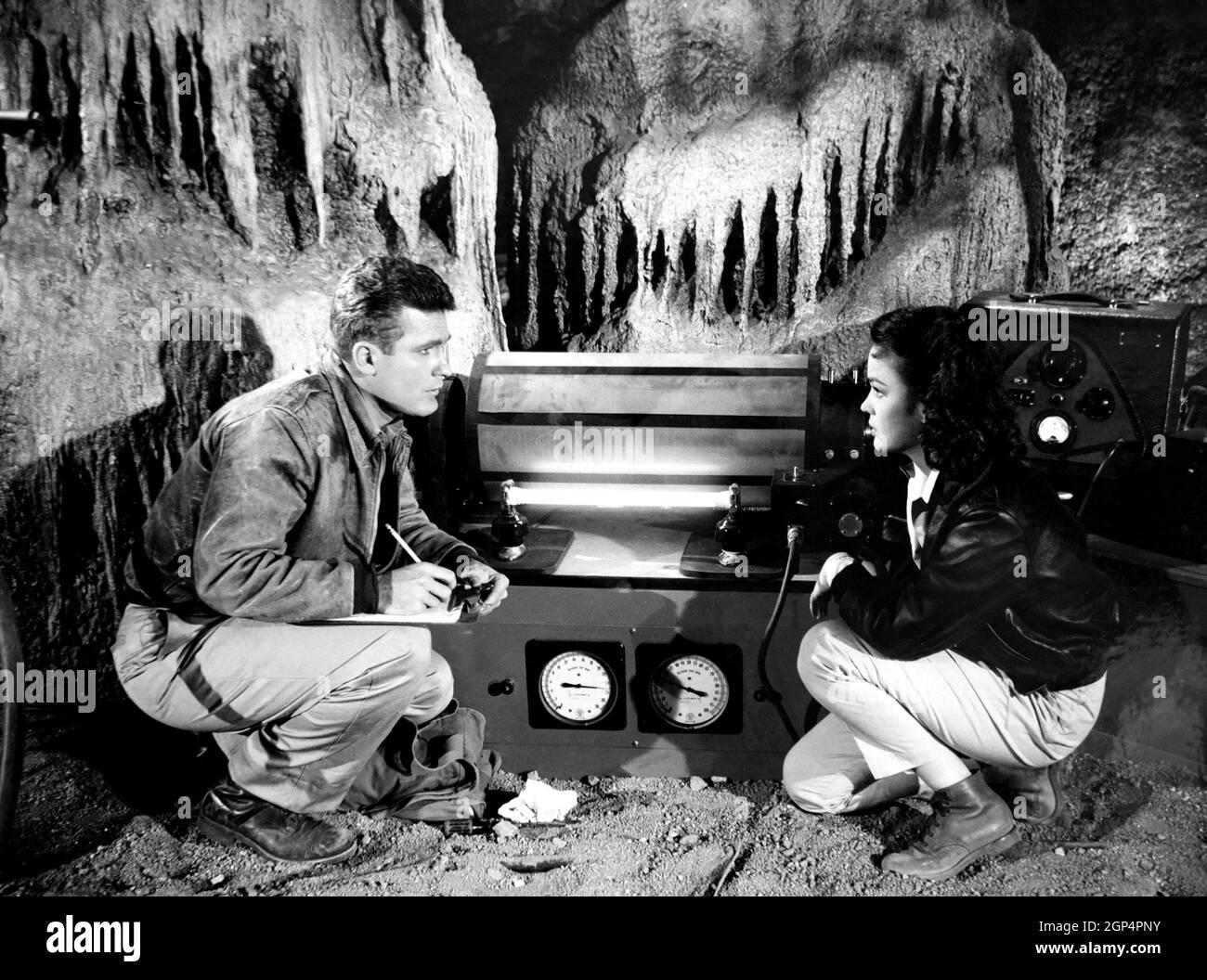 THE NIGHT THE WORLD EXPLODED, from left, William Leslie, Kathryn Grant ...