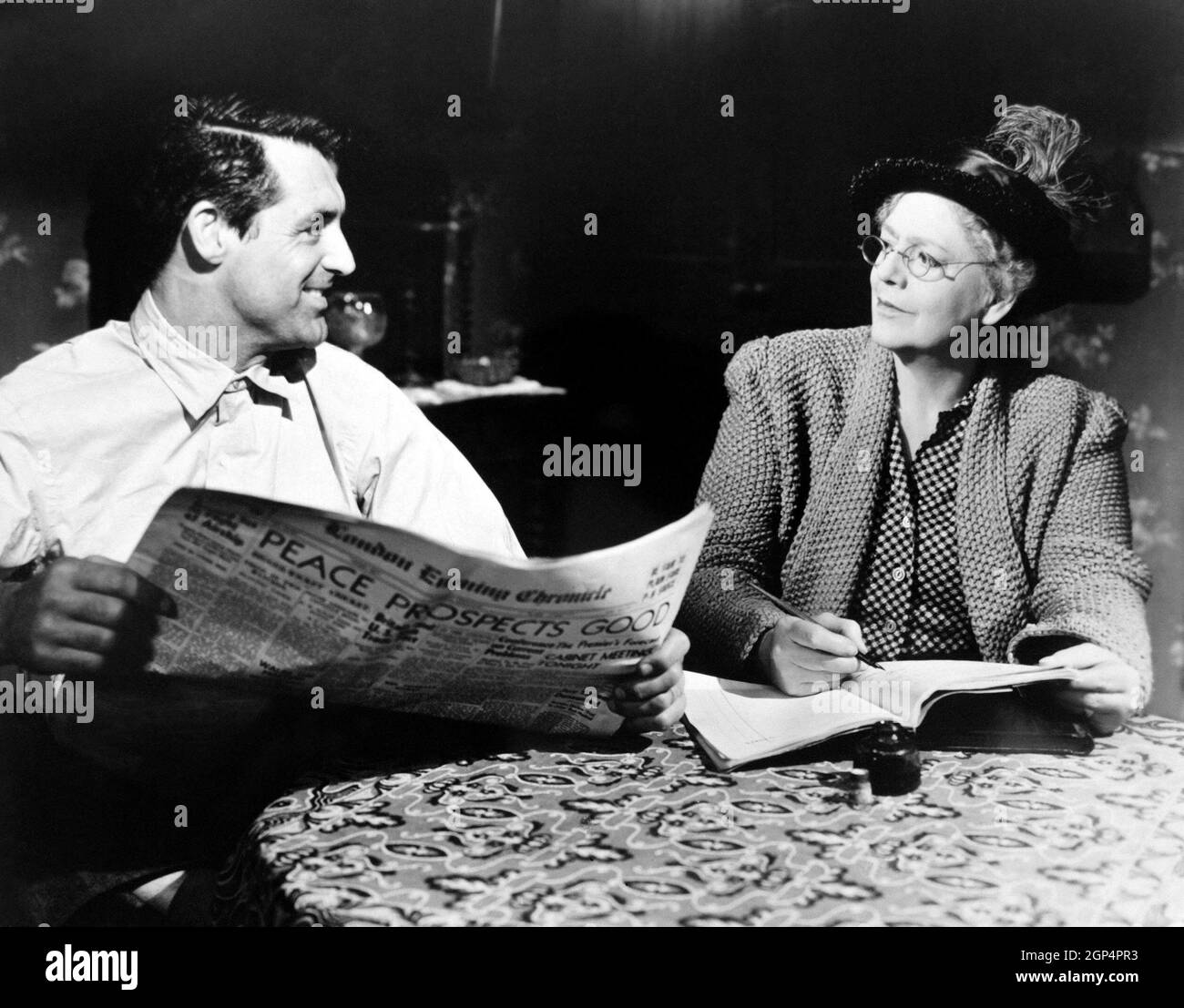 NONE BUT THE LONELY HEART, from left, Cary Grant, Ethel Barrymore, 1944 ...