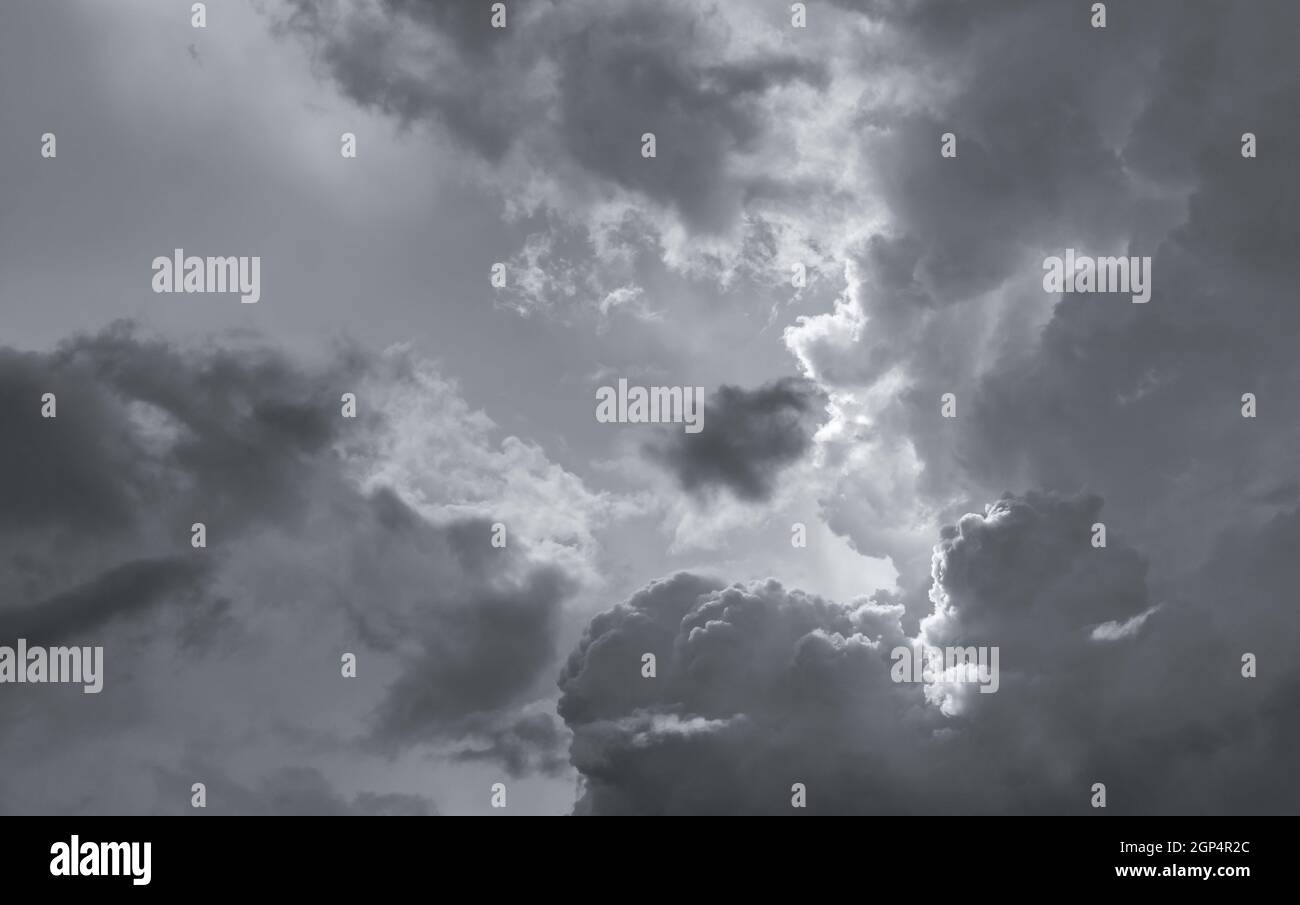Dark dramatic sky and clouds. Background for death and sad concept ...