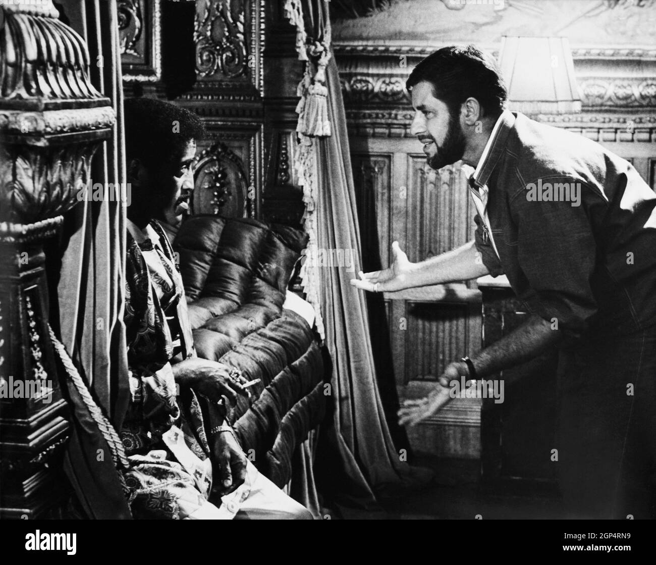 ONE MORE TIME, from left: Sammy Davis Jr., director Jerry Lewis on set ...