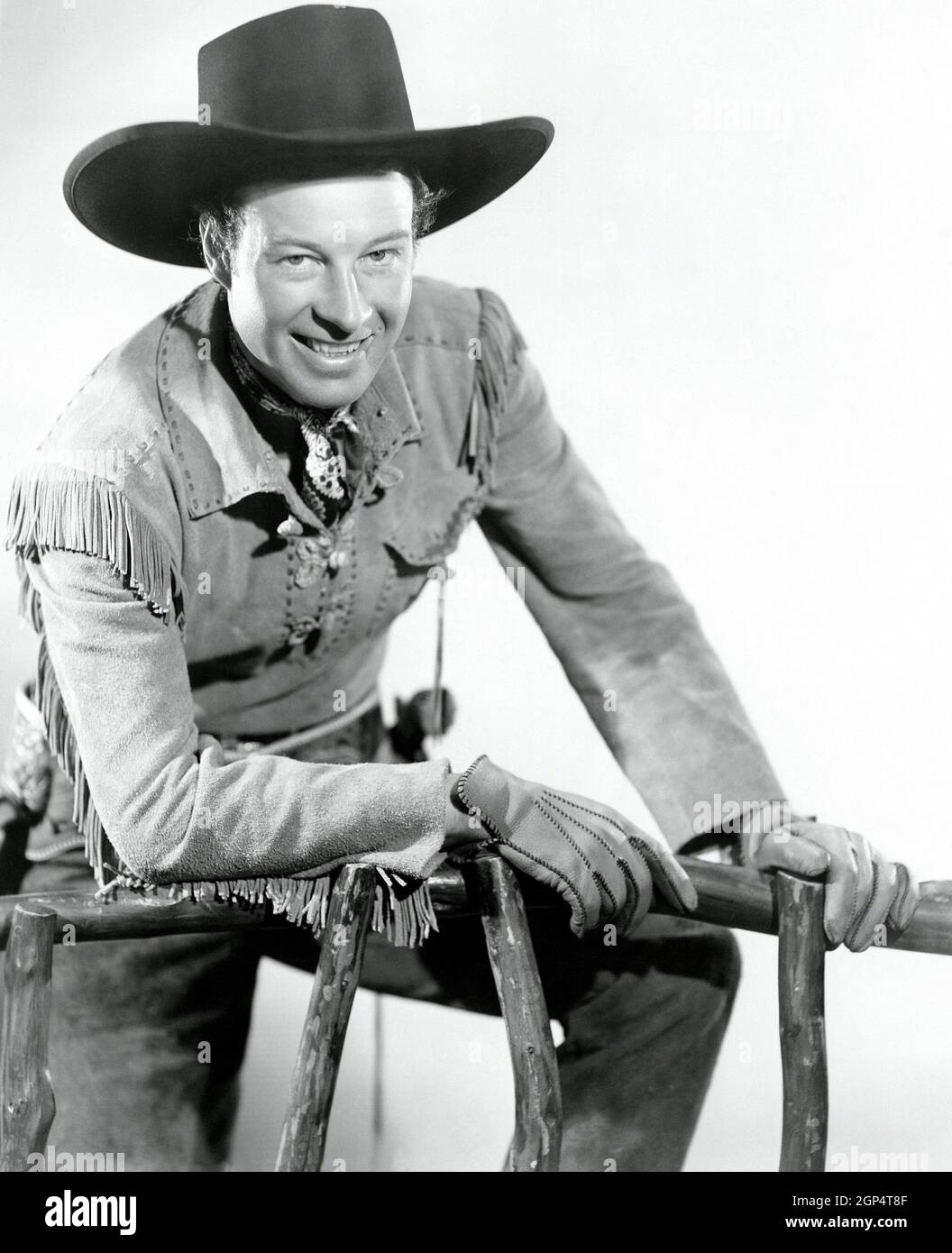 OVERLAND WITH KIT CARSON, Bill Elliott, (aka William Elliot, aka Wild Bill Elliott), 1939 Stock ...