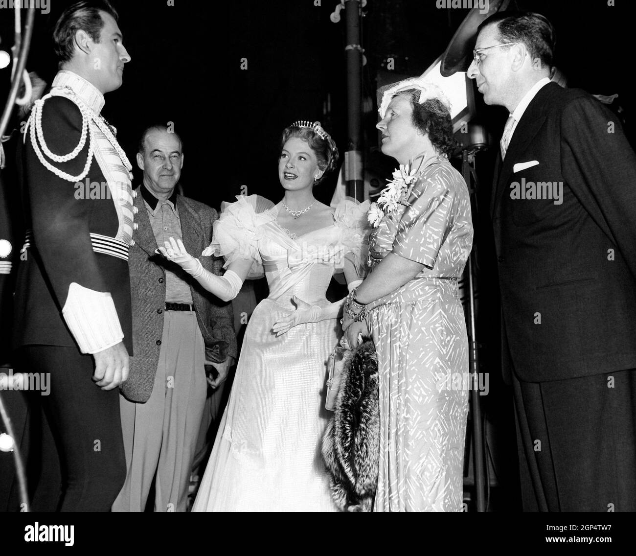 THE PRISONER OF ZENDA, from left, Stewart Granger, director Richard ...