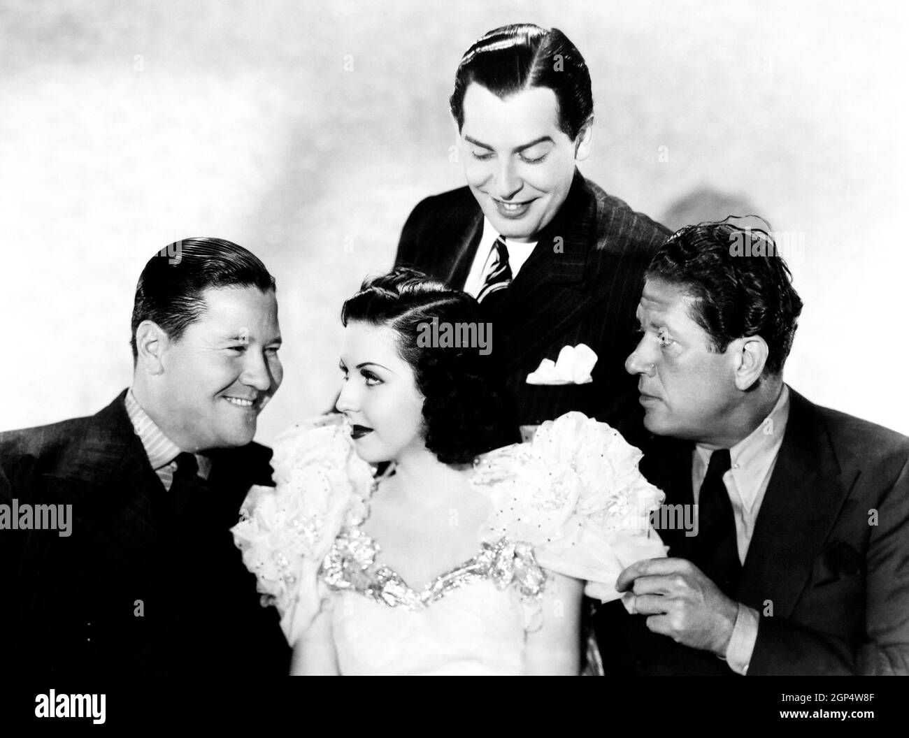 RADIO CITY REVELS, from left, Jack Oakie, Ann Miller, Milton Berle, Bob ...