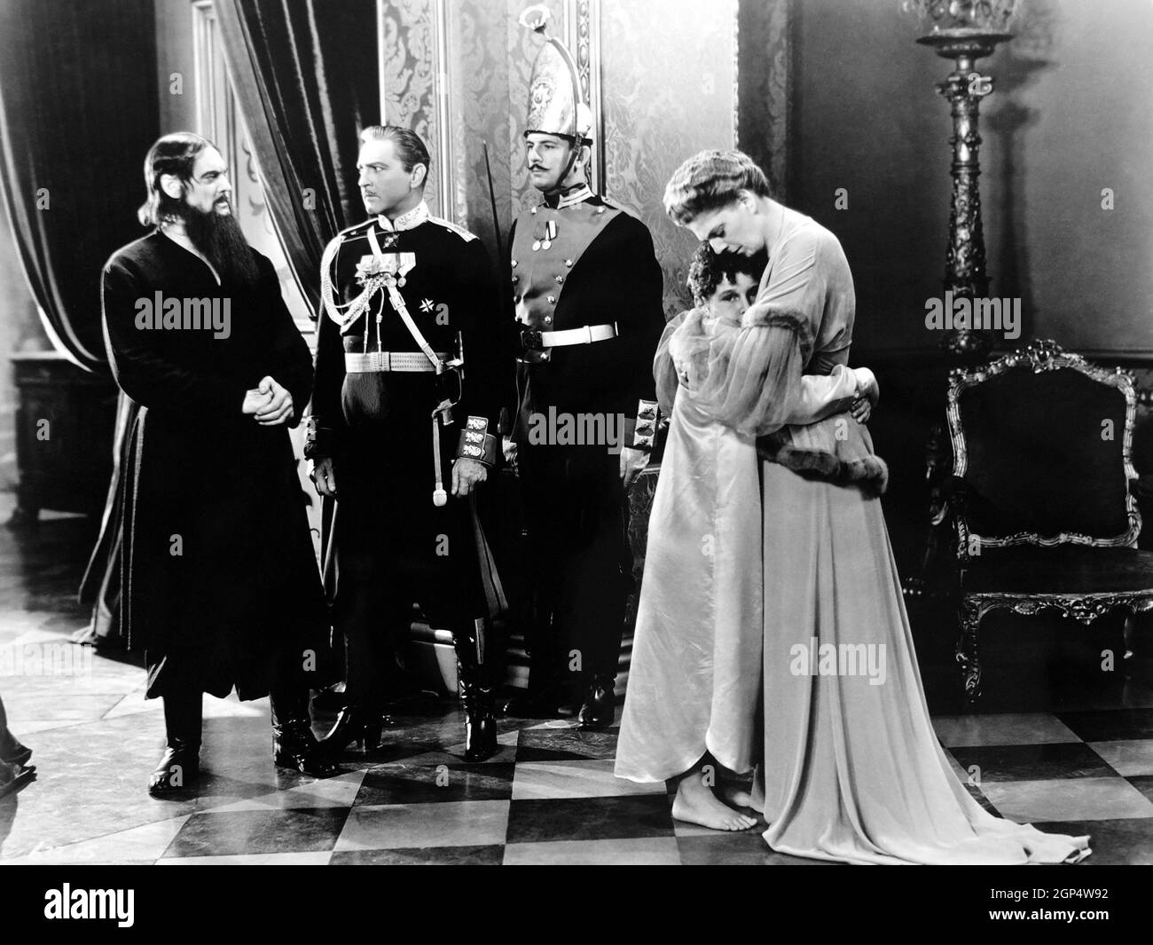 Rasputin And The Empress From Left Front Lionel Barrymore John