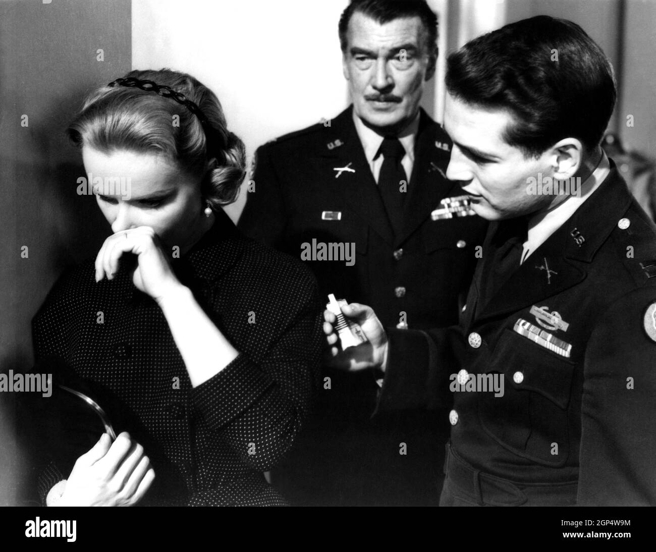 THE RACK, from left, Anne Francis, Walter Pidgeon, Paul Newman, 1956 ...