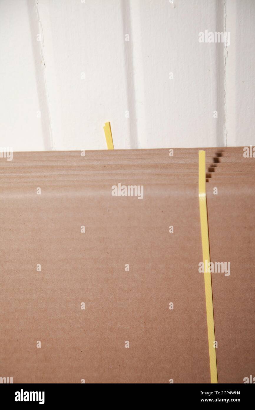 Flattened cardboard boxes hi-res stock photography and images - Alamy