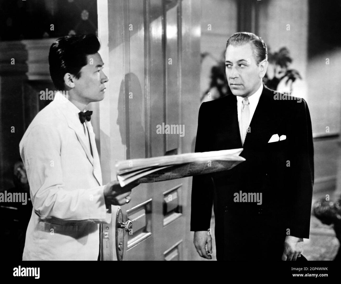RED LIGHT, from left, Victor Sen Yung, George Raft, 1949 Stock Photo ...