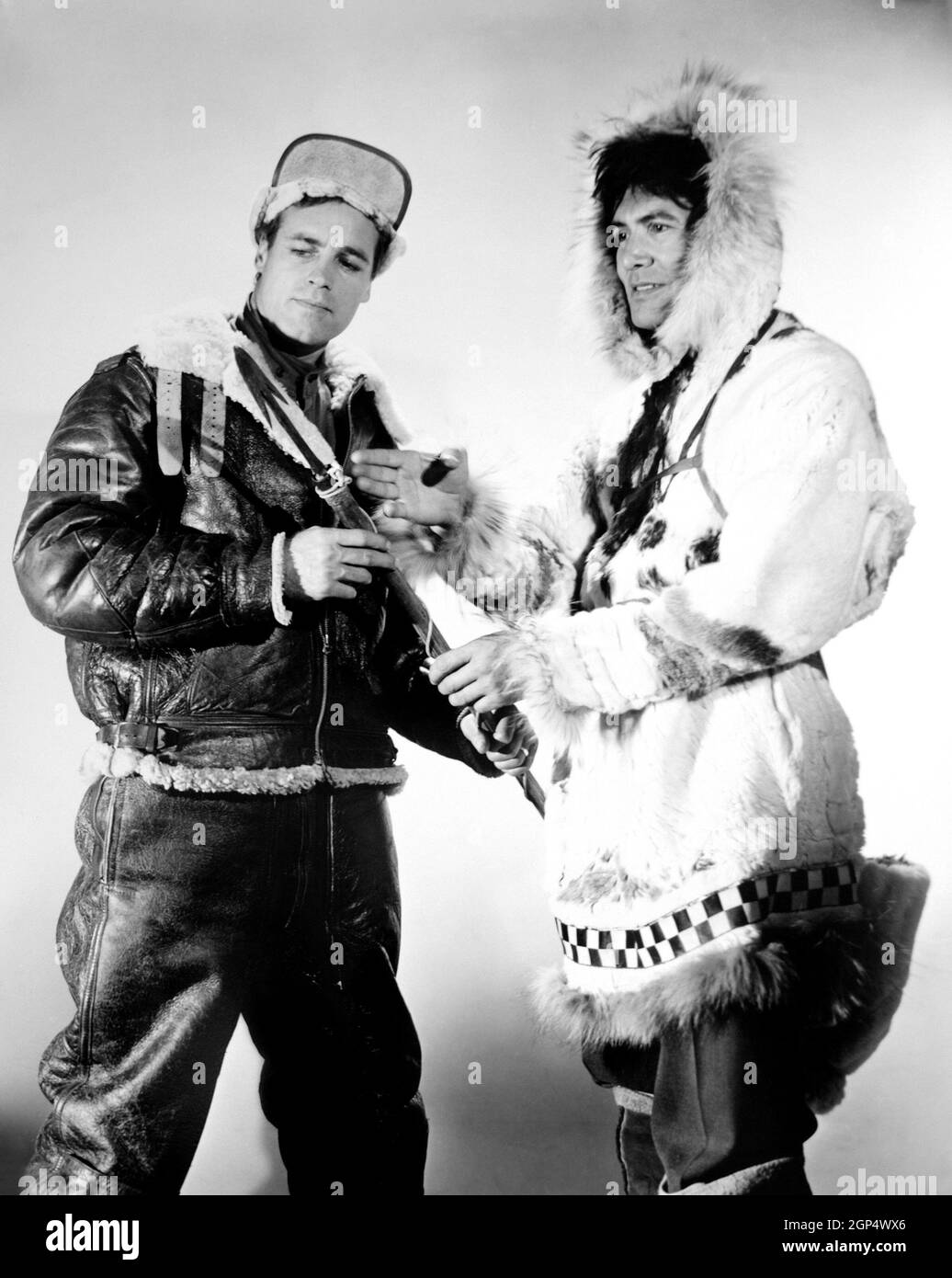 RED SNOW, from left, Guy Madison, Ray Mala, 1952 Stock Photo - Alamy