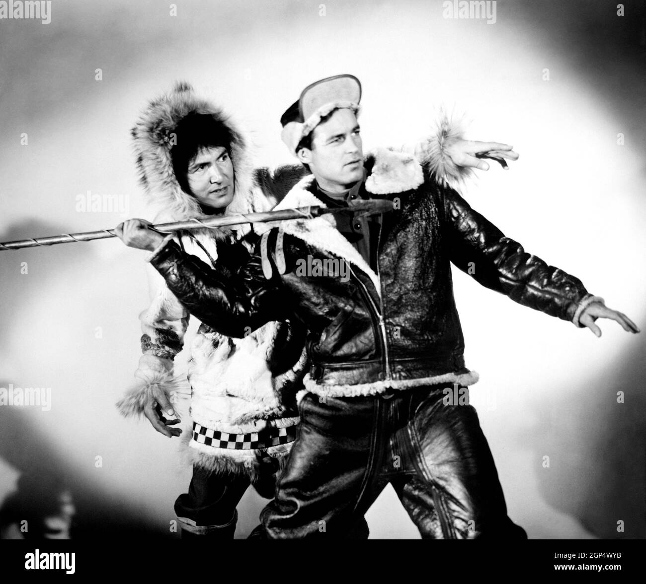 RED SNOW, from left, Ray Mala, Guy Madison, 1952 Stock Photo - Alamy