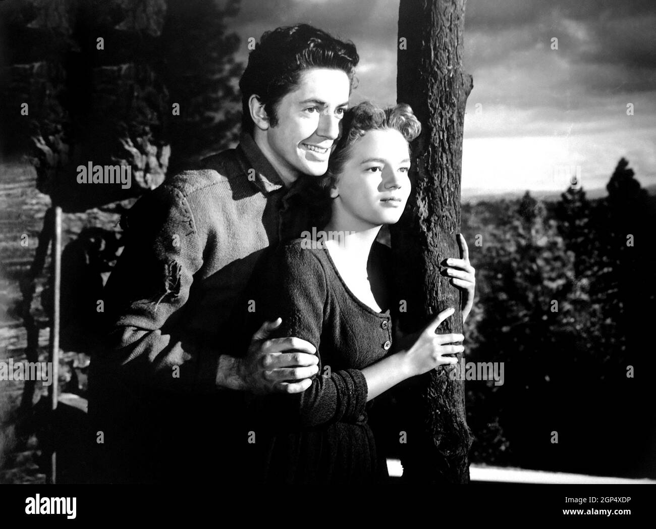 ROSEANNA McCOY, from left, Farley Granger, Joan Evans, 1949 Stock Photo ...