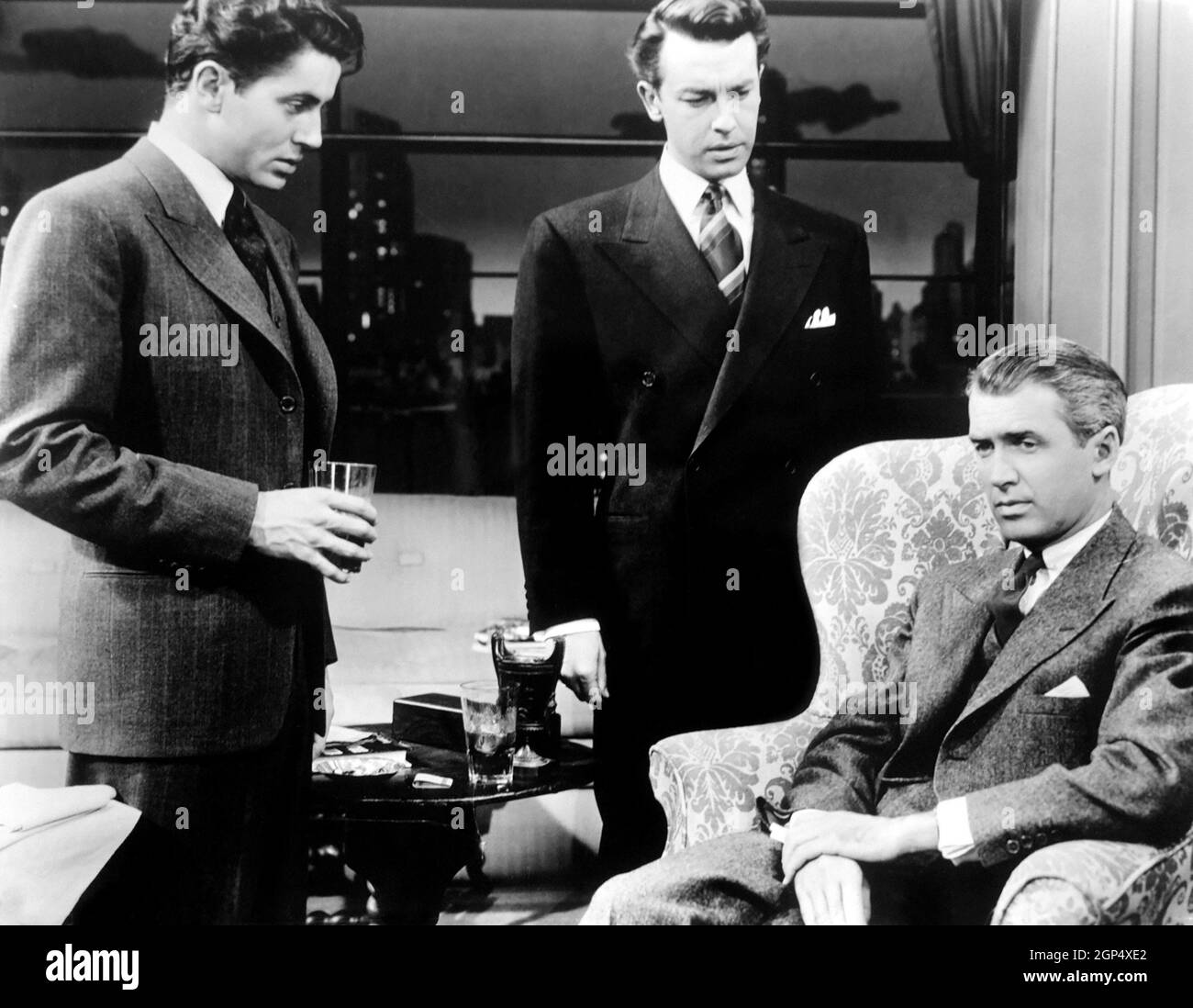 ROPE, from left, Farley Granger, John Dall, James Stewart, 1948 Stock ...