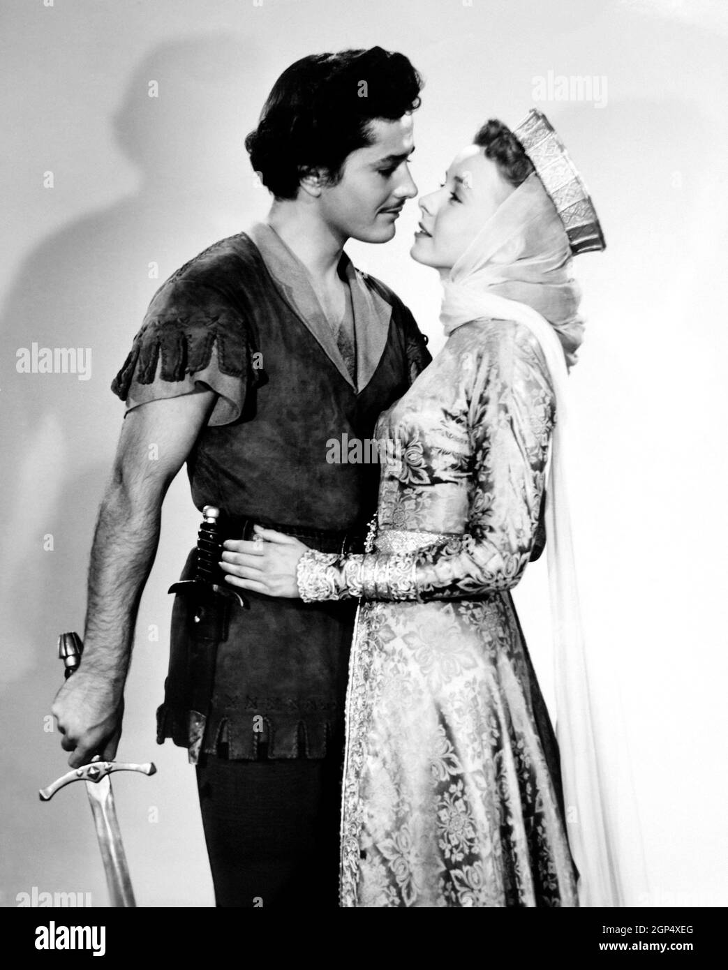 ROGUES OF SHERWOOD FOREST, from left, John Derek, Diana Lynn, 1950 ...