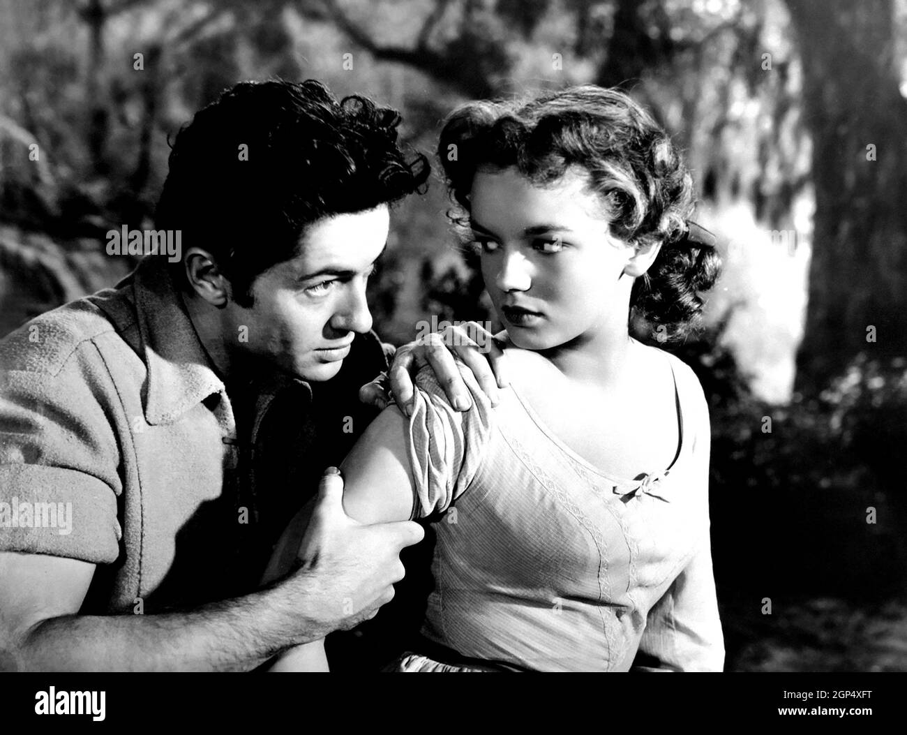 ROSEANNA McCOY, from left, Farley Granger, Joan Evans, 1949 Stock Photo ...