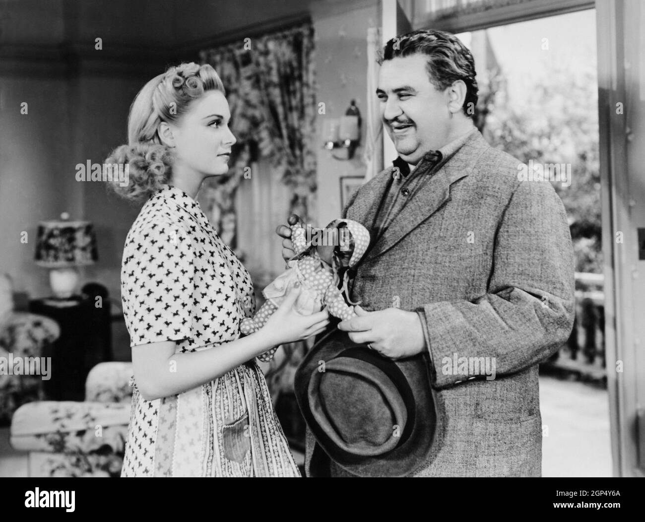 SANDY IS A LADY, from left: Nan Grey, Billy Gilbert, 1940 Stock Photo ...