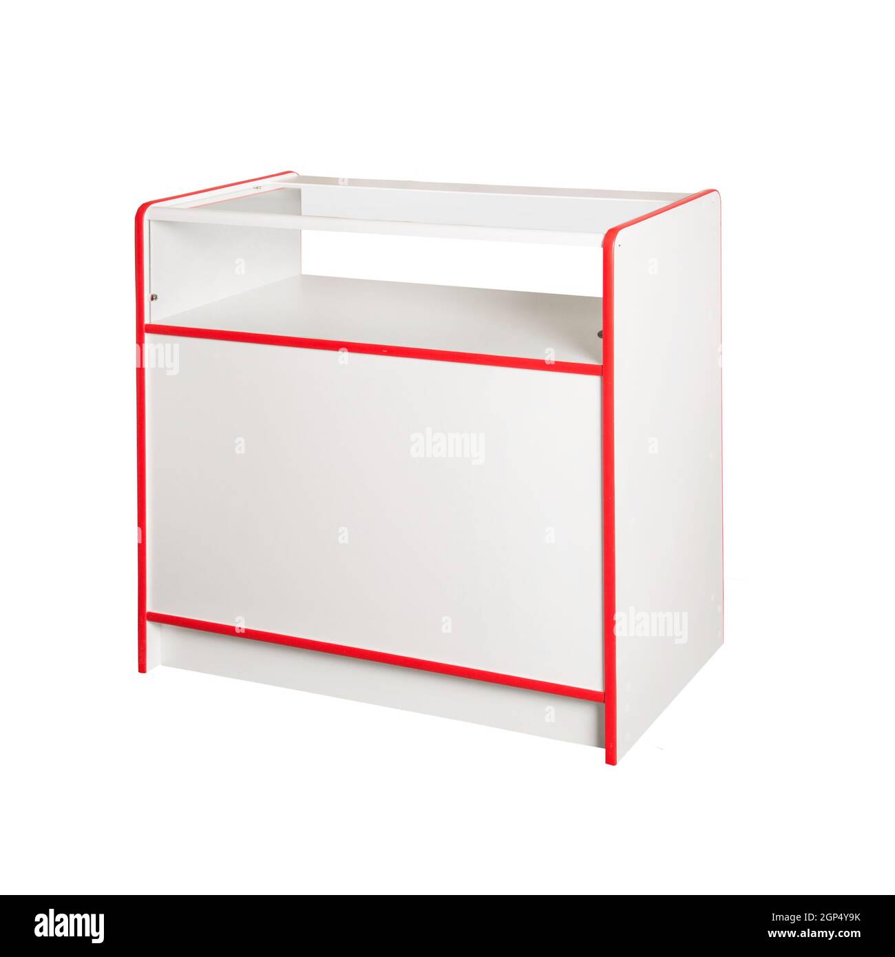 Showcase equipment for a store on a white background. Free space for ...